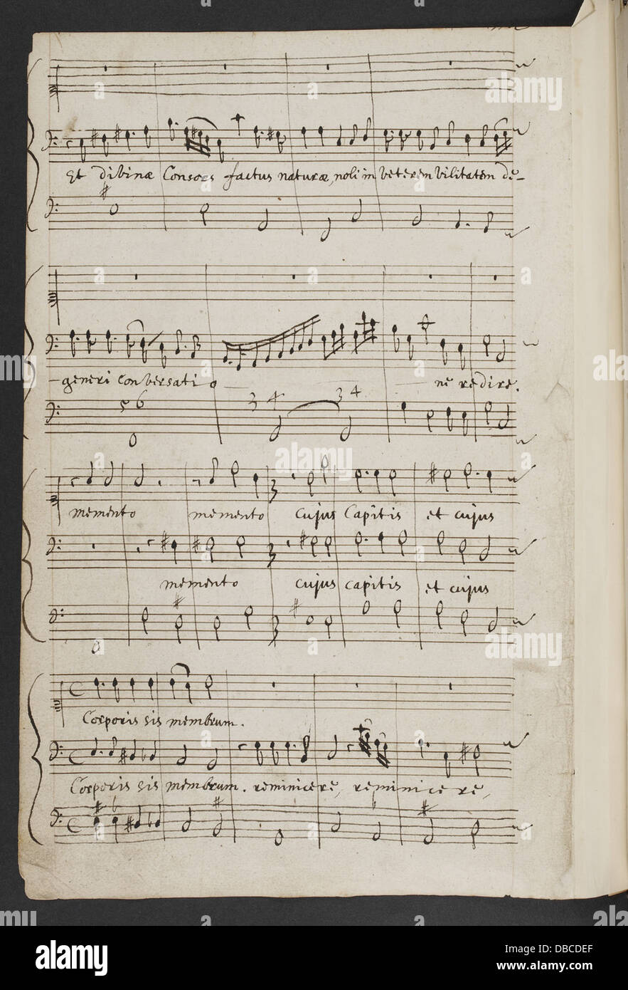 This image shows the work 'Agnosce O Christiane' by Matthew Locke, a ...