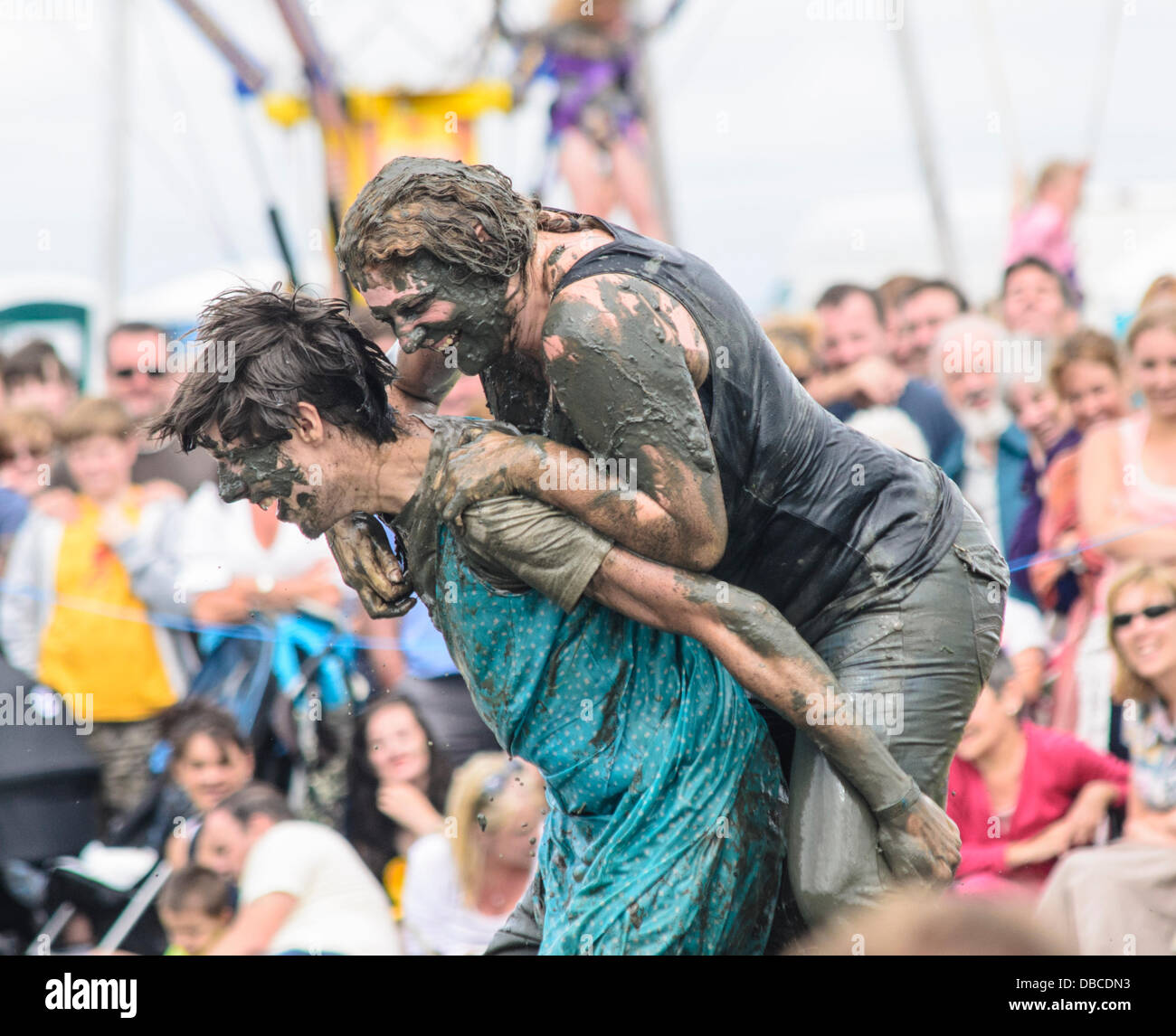 Wife carrying competition hi-res stock photography and images - Alamy
