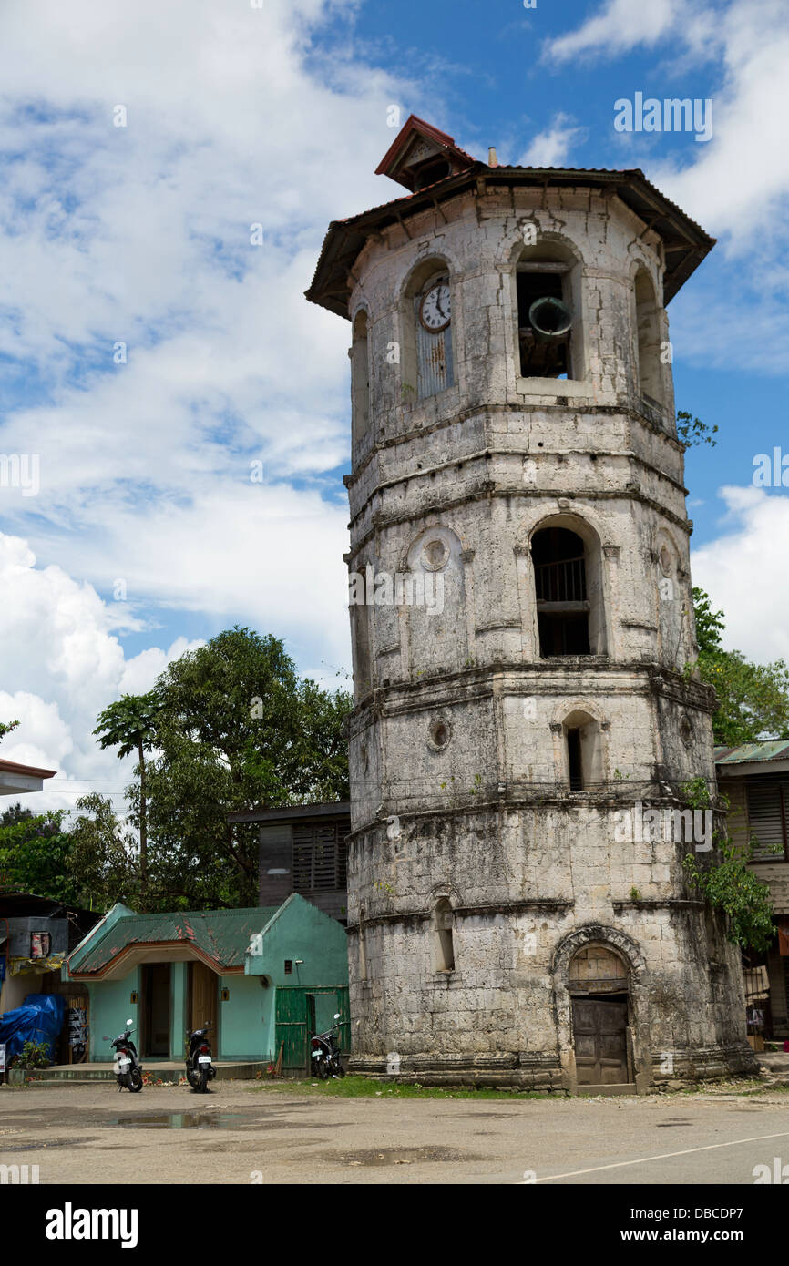 Bell Tower on Bohol Island, Philippines Stock Photo - Alamy