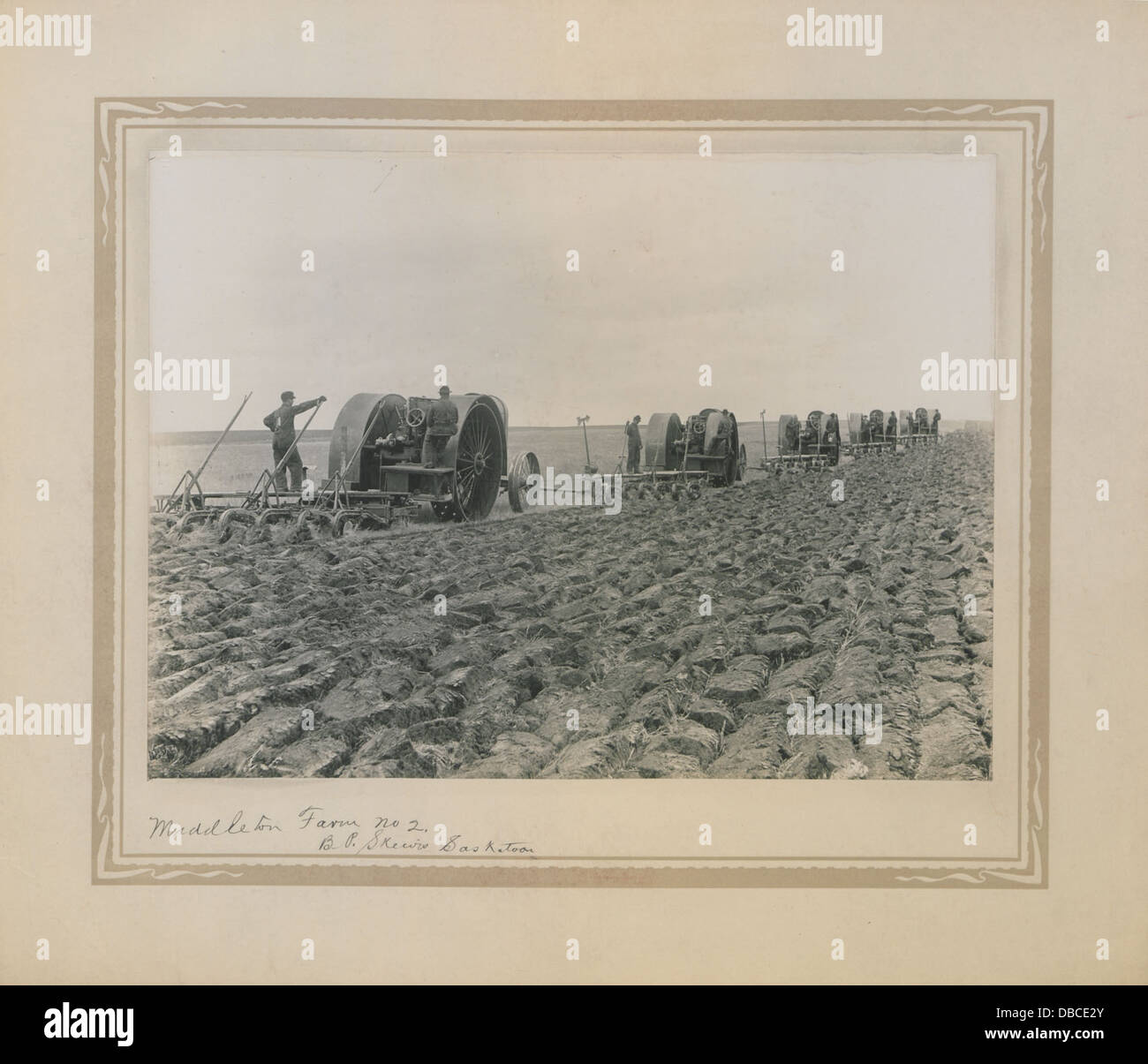 A historic photograph of Middleton Farm No. 2, showcasing the rural ...