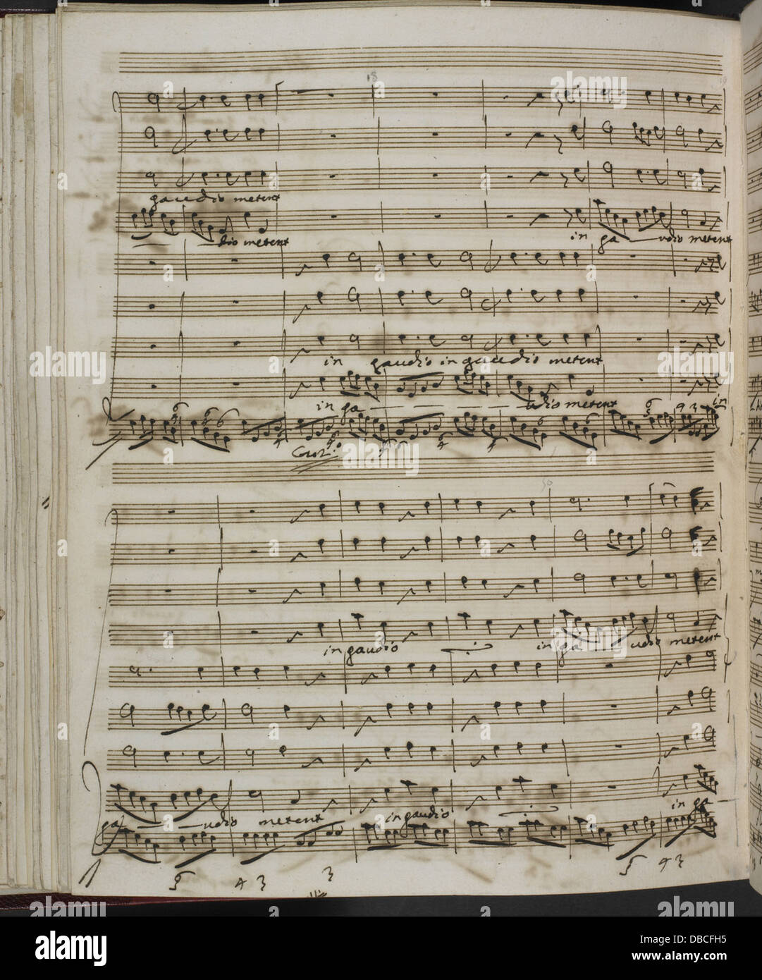 Niccol C3 B2 Jommelli - In convertendo Dominus. (BL Add MS 14188 f. 72v ...