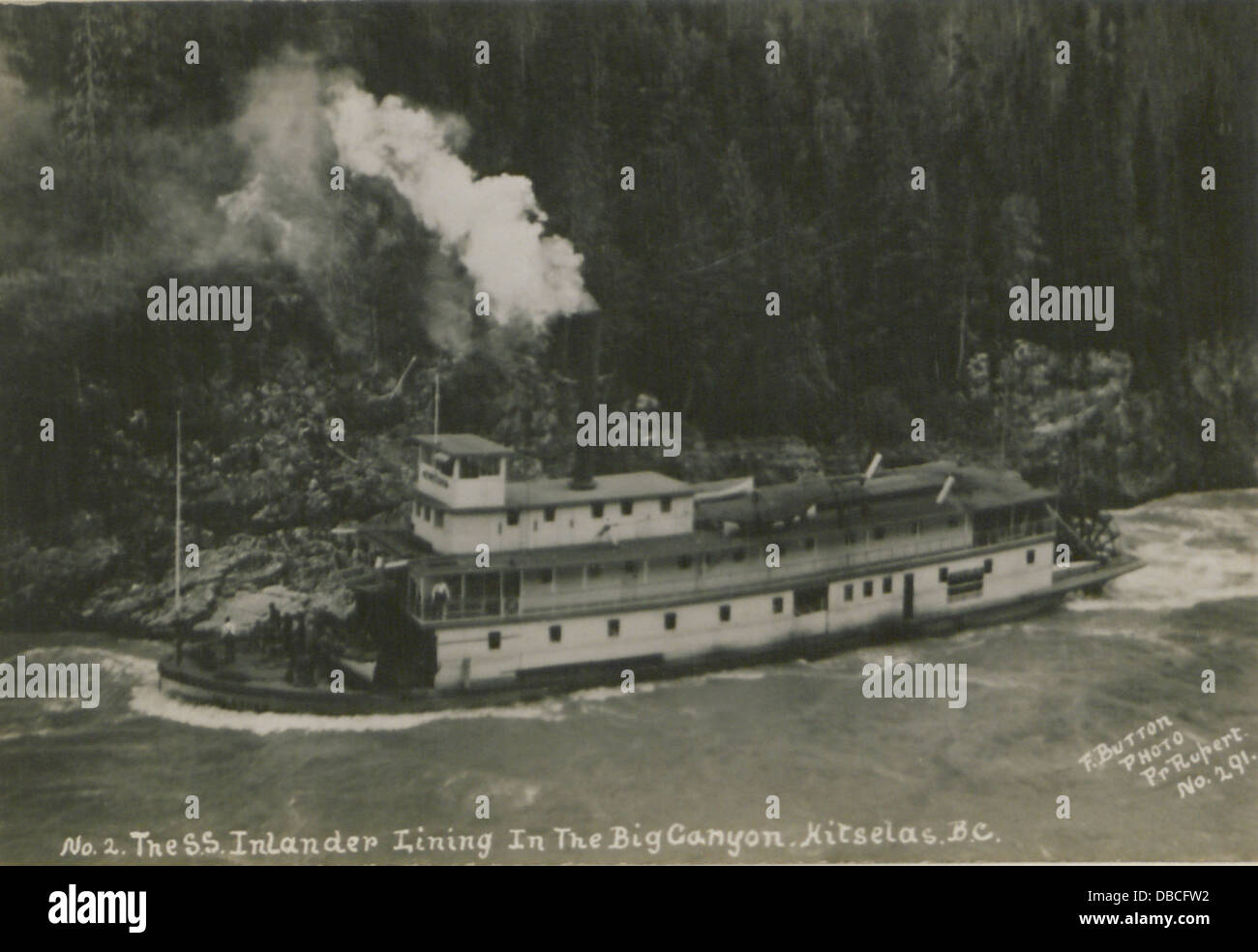 This photograph depicts the SS Port Simpson, a ship associated with ...