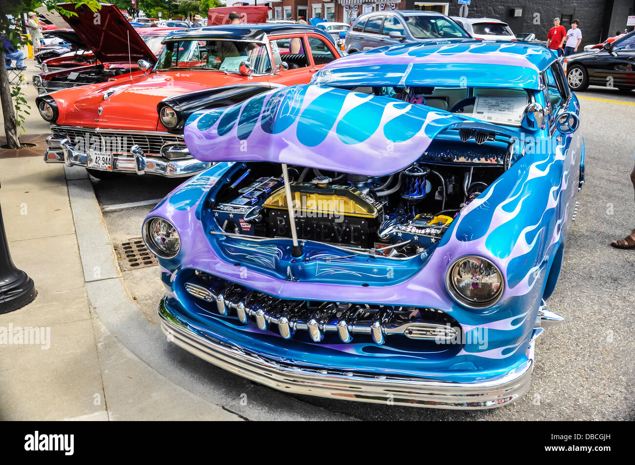 Saco, Maine, USA. 27th July 2013. old american car in a annual ...