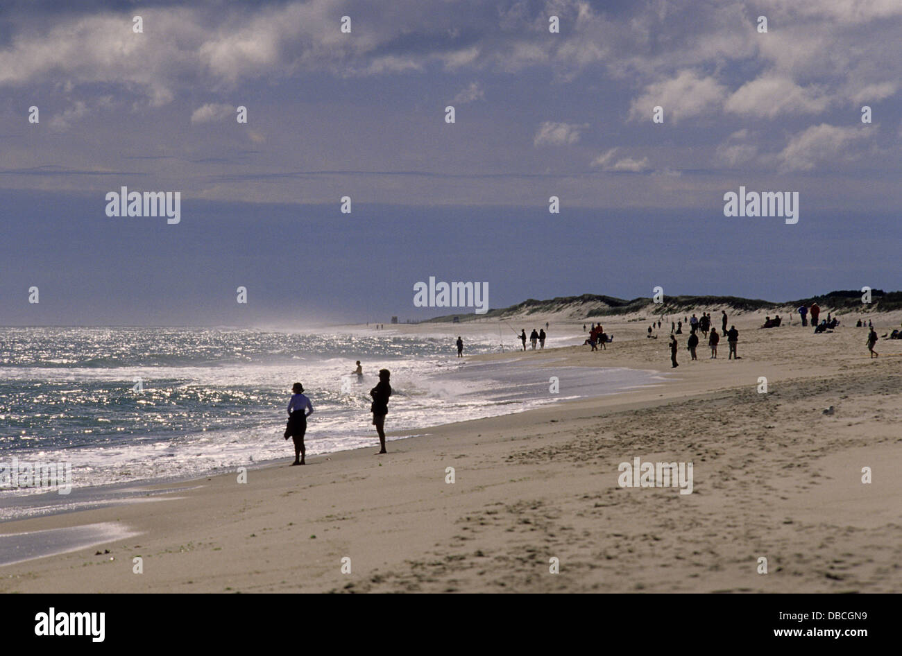 People on the beach at Chatham Cape Cod Massachusetts Stock Photo - Alamy
