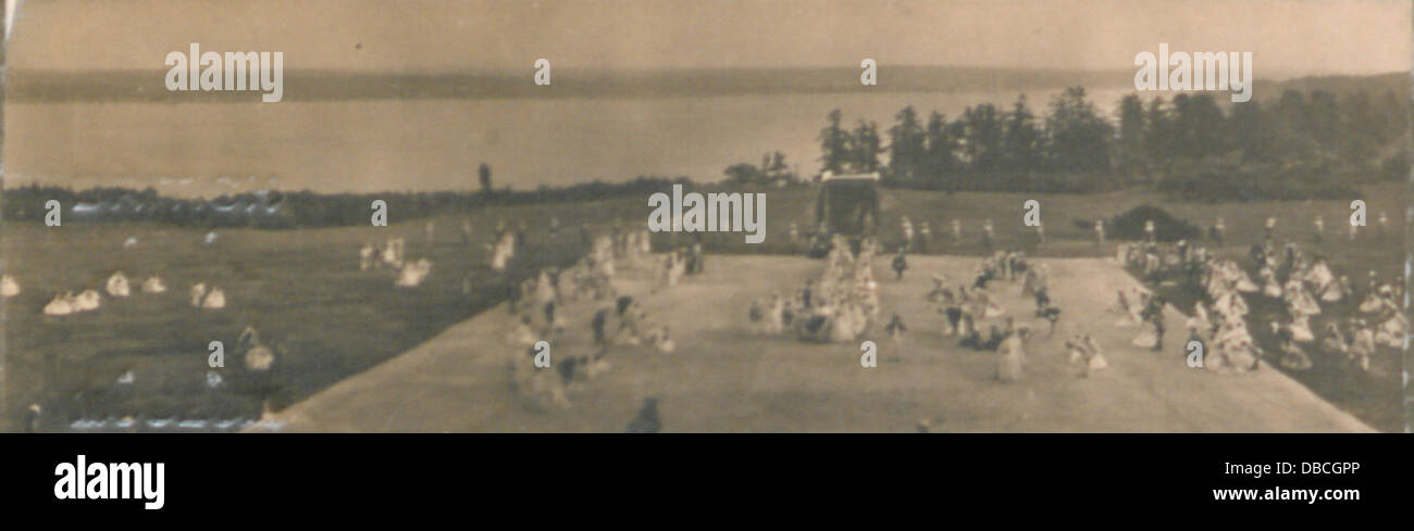 A scene from the Quebec Tercentenary pageant, celebrating 300 years of ...