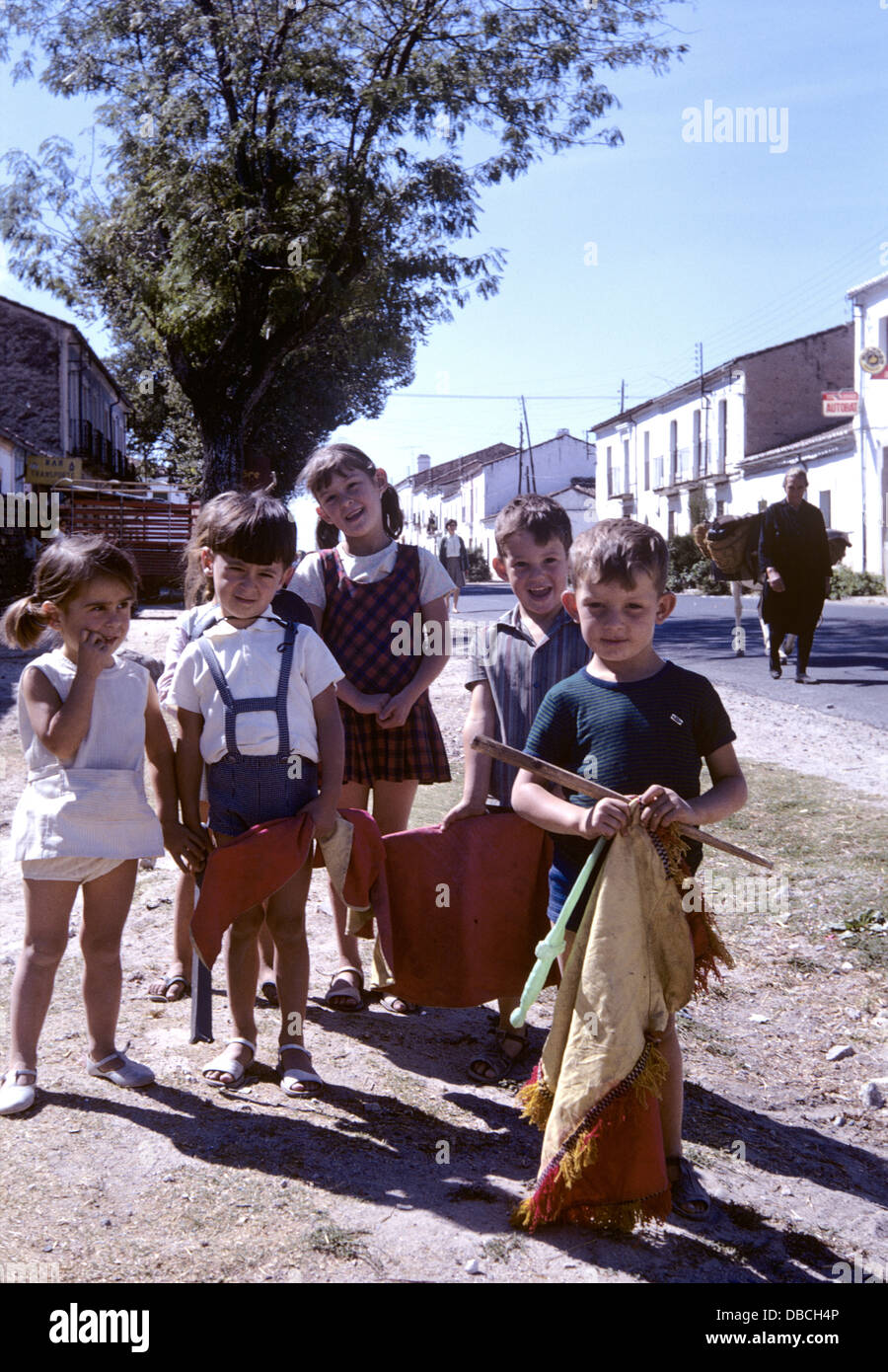 Spain young children kids posing 1960s Stock Photo - Alamy