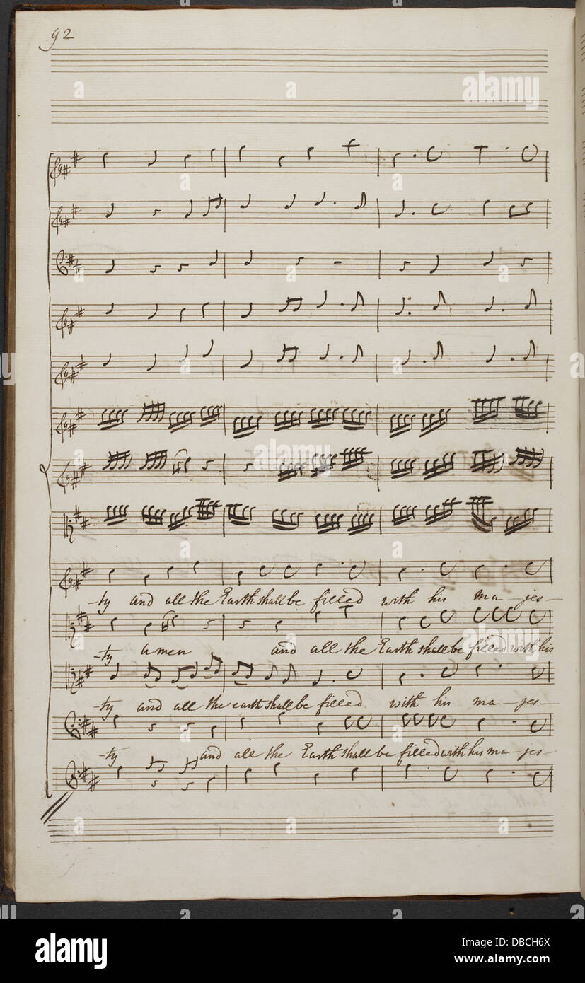 Manuscript of musical score hi-res stock photography and images - Alamy