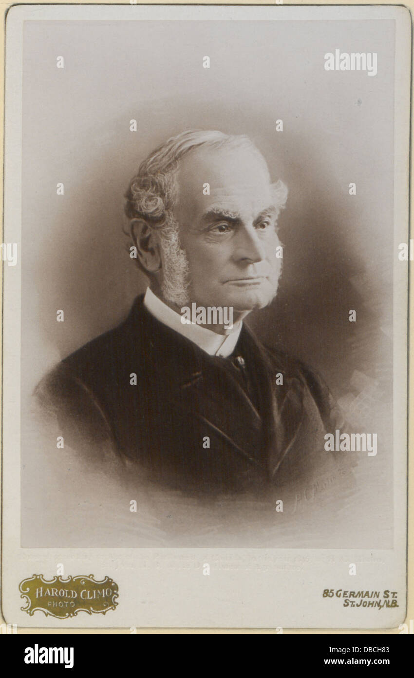 A photograph of the late Sir Leonard Tilley, a significant Canadian ...