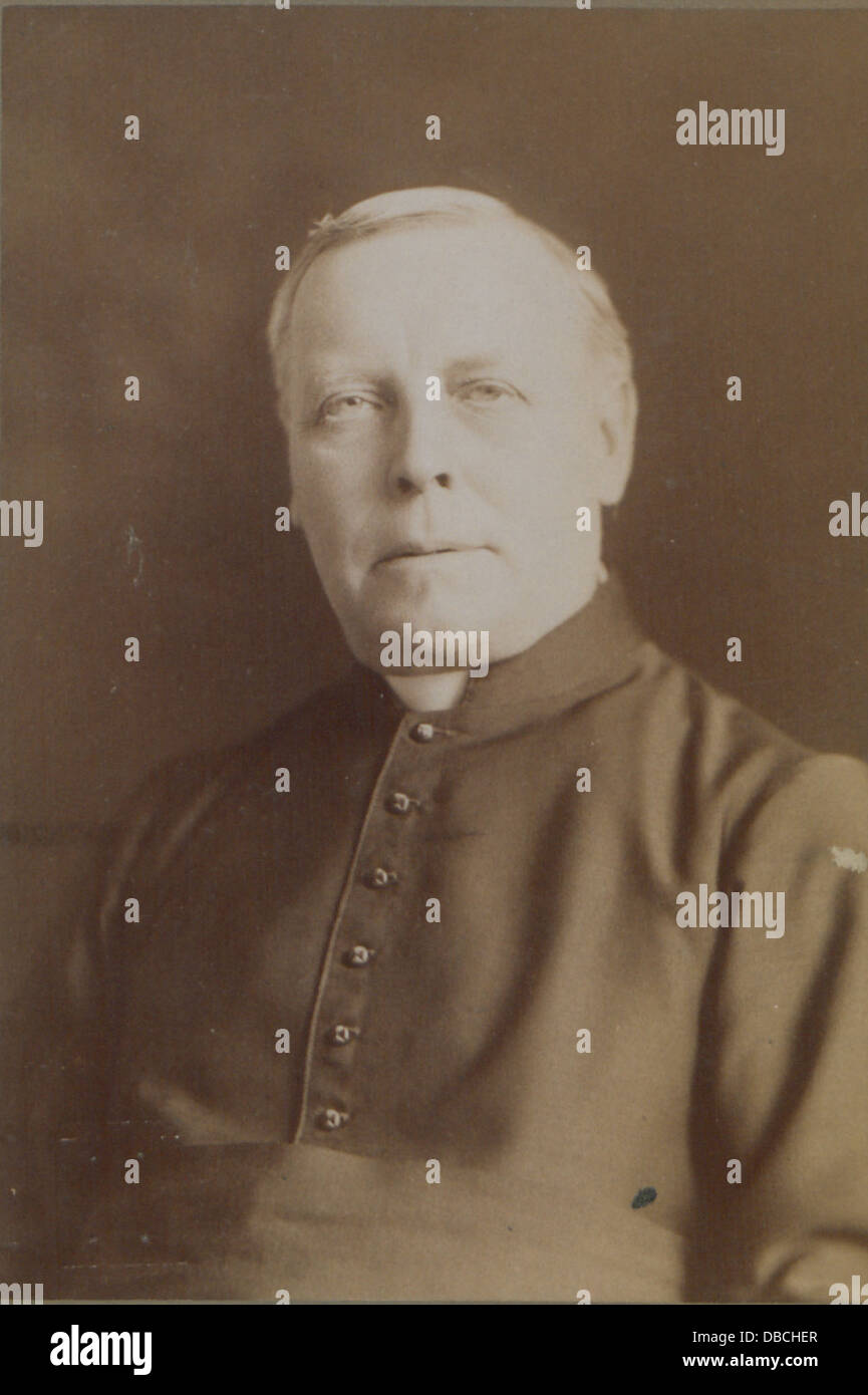 This portrait shows Reverend Father Callaghan, a prominent religious ...