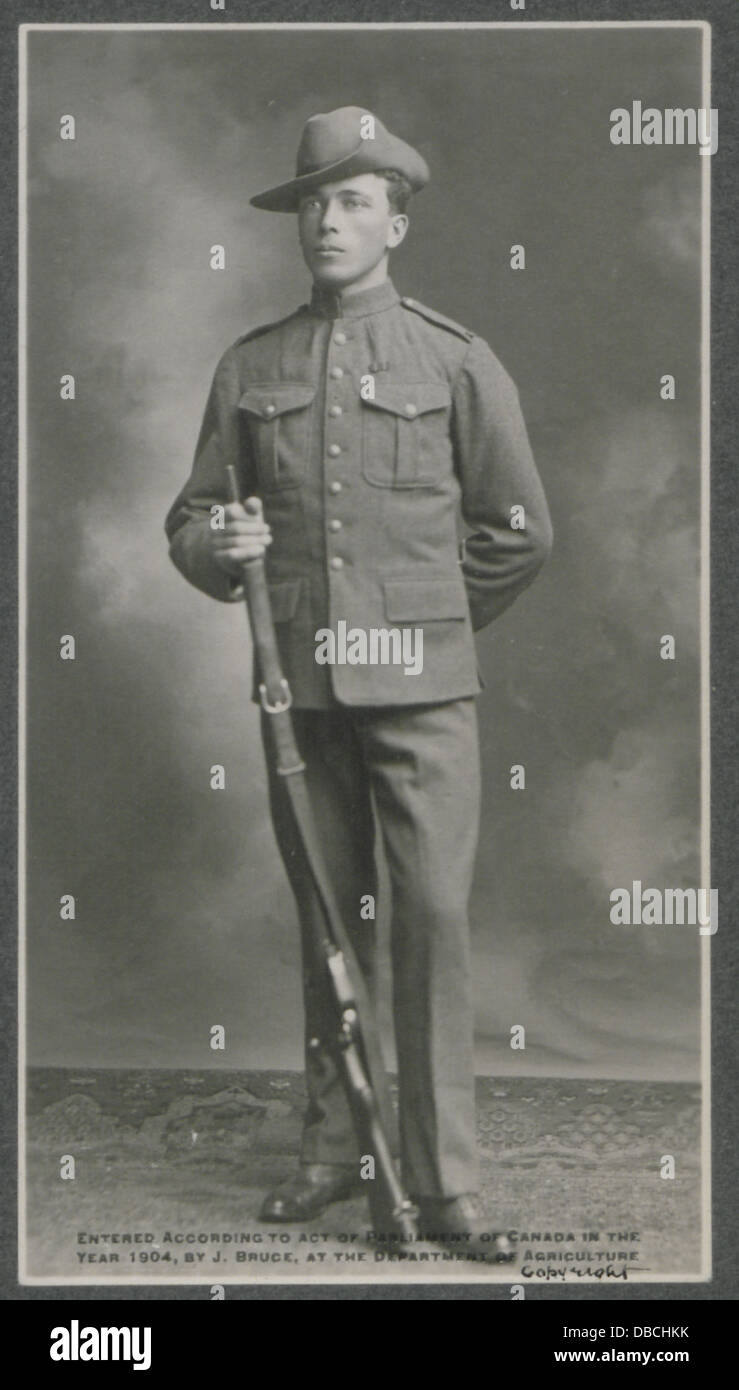 A photograph of Private S.J. Perry, who won the King's Prize for ...