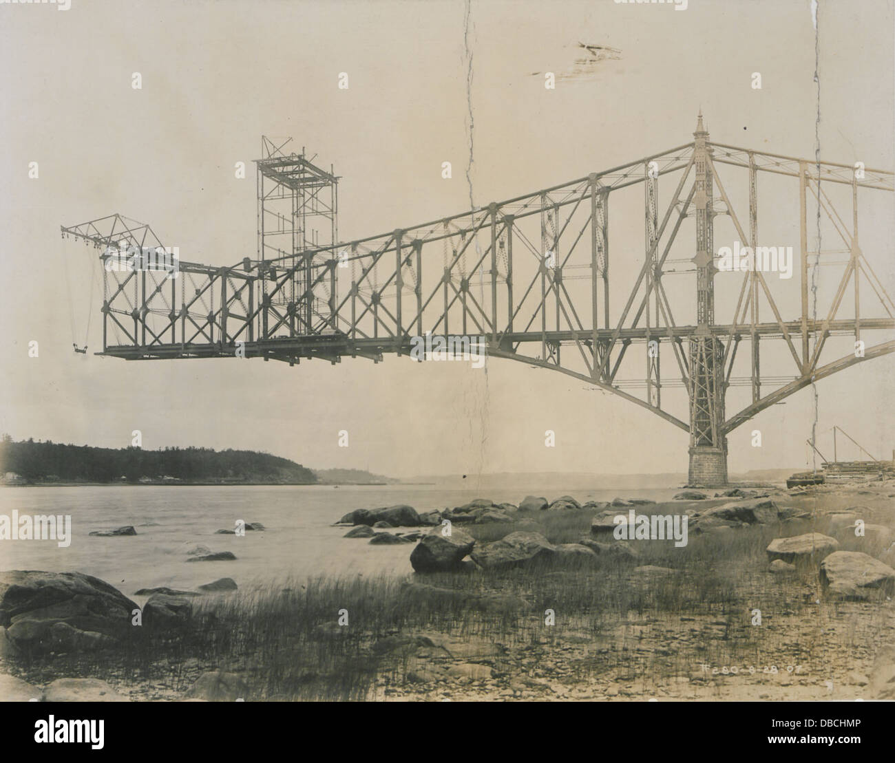 The Quebec Bridge is a key historical landmark in Canada. This ...