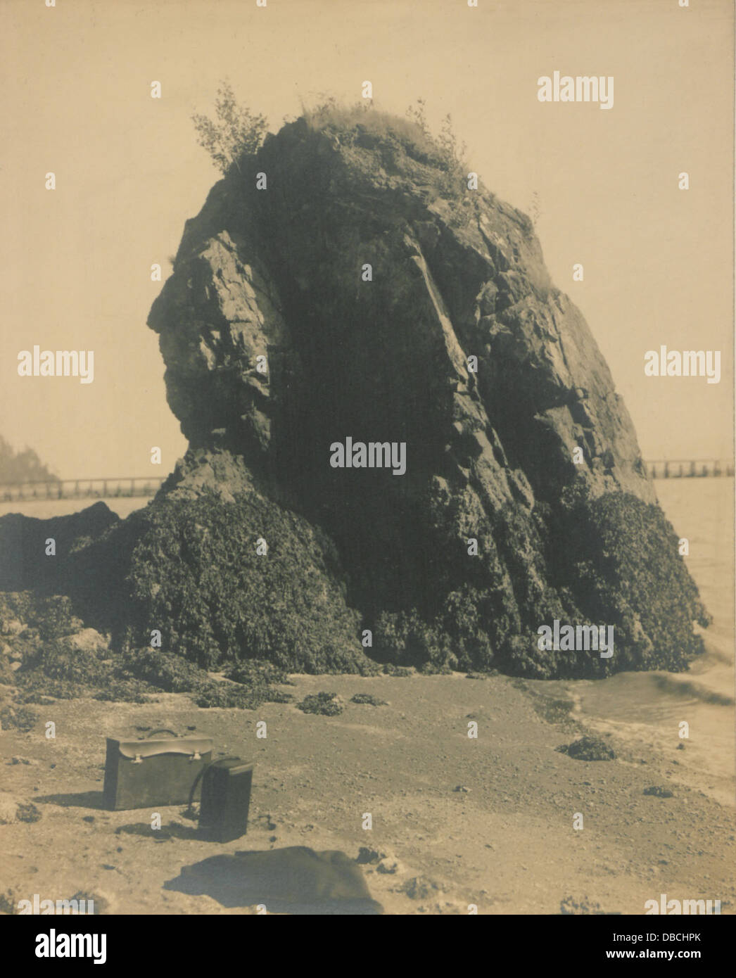 This photograph features Queen Victoria Rock, a natural rock formation ...