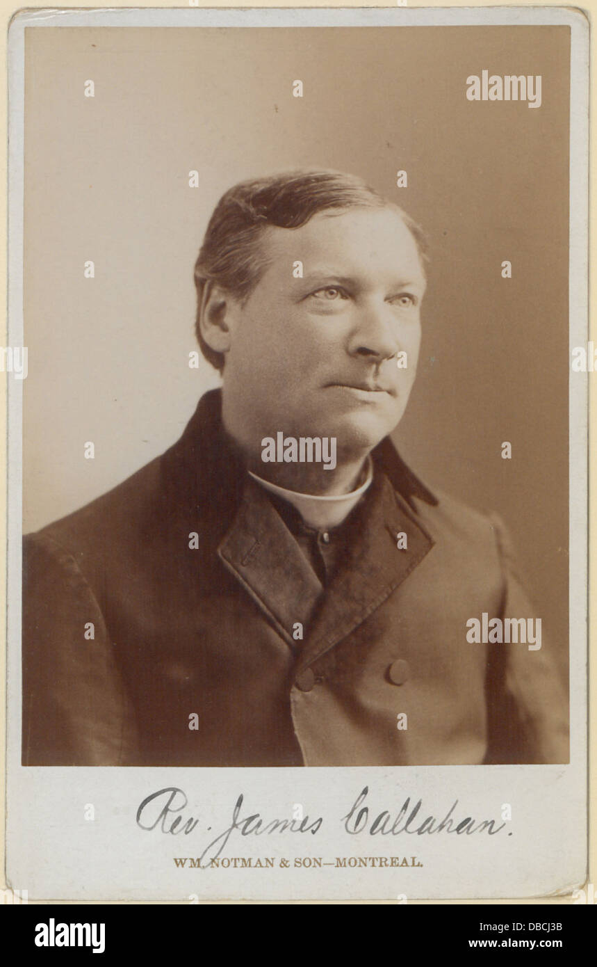 This image shows Rev. James Callahan, captured in a photograph likely ...