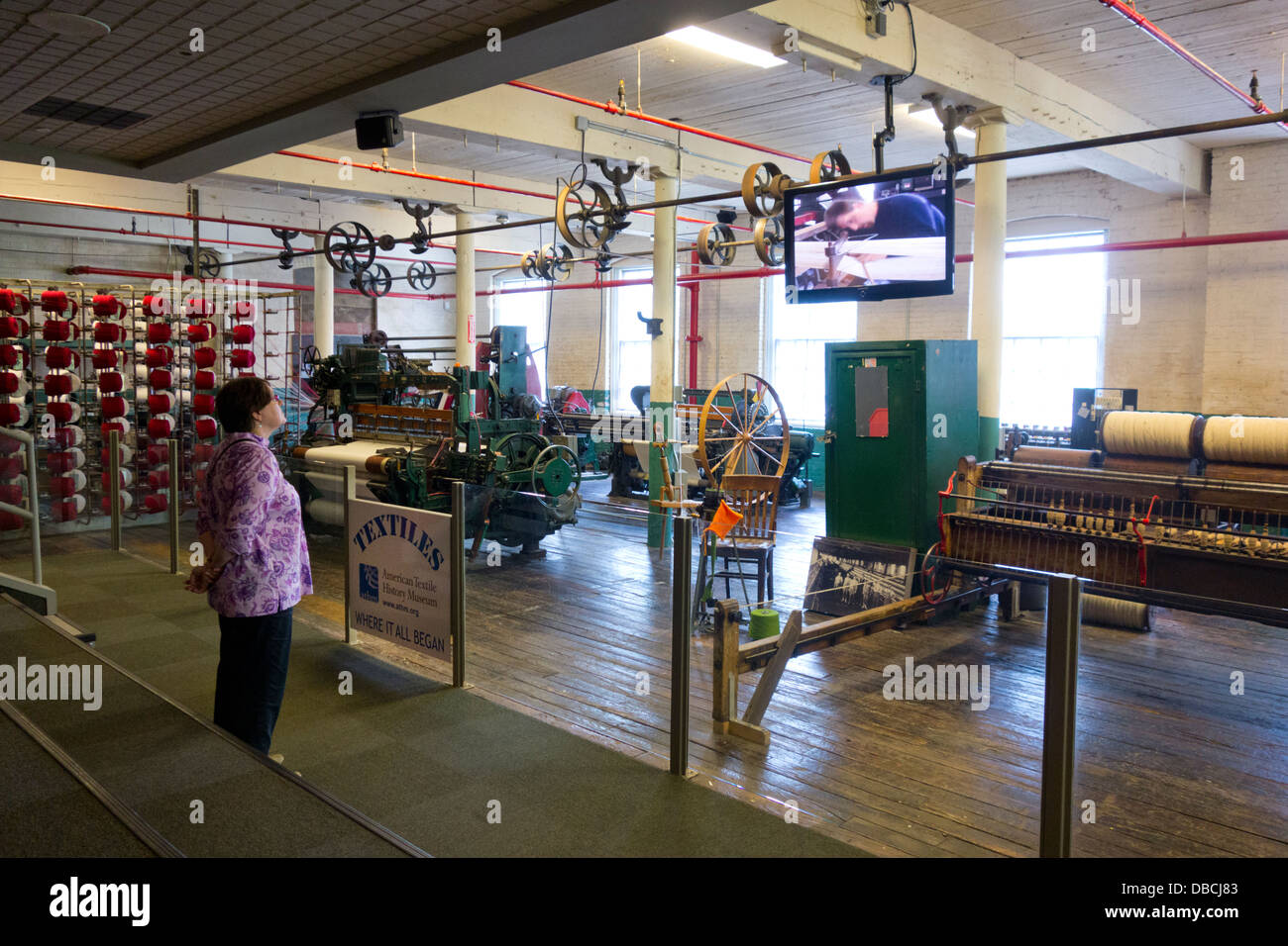 American Textile History Museum in Lowell MA Stock Photo - Alamy