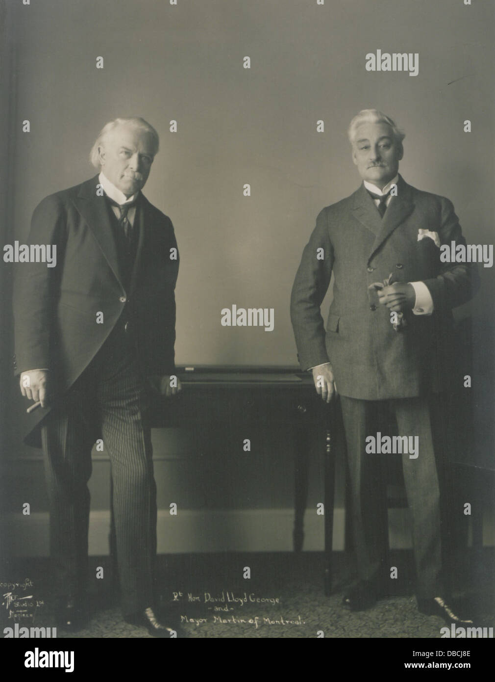 A photograph of the Right Honorable David Lloyd George, former British ...