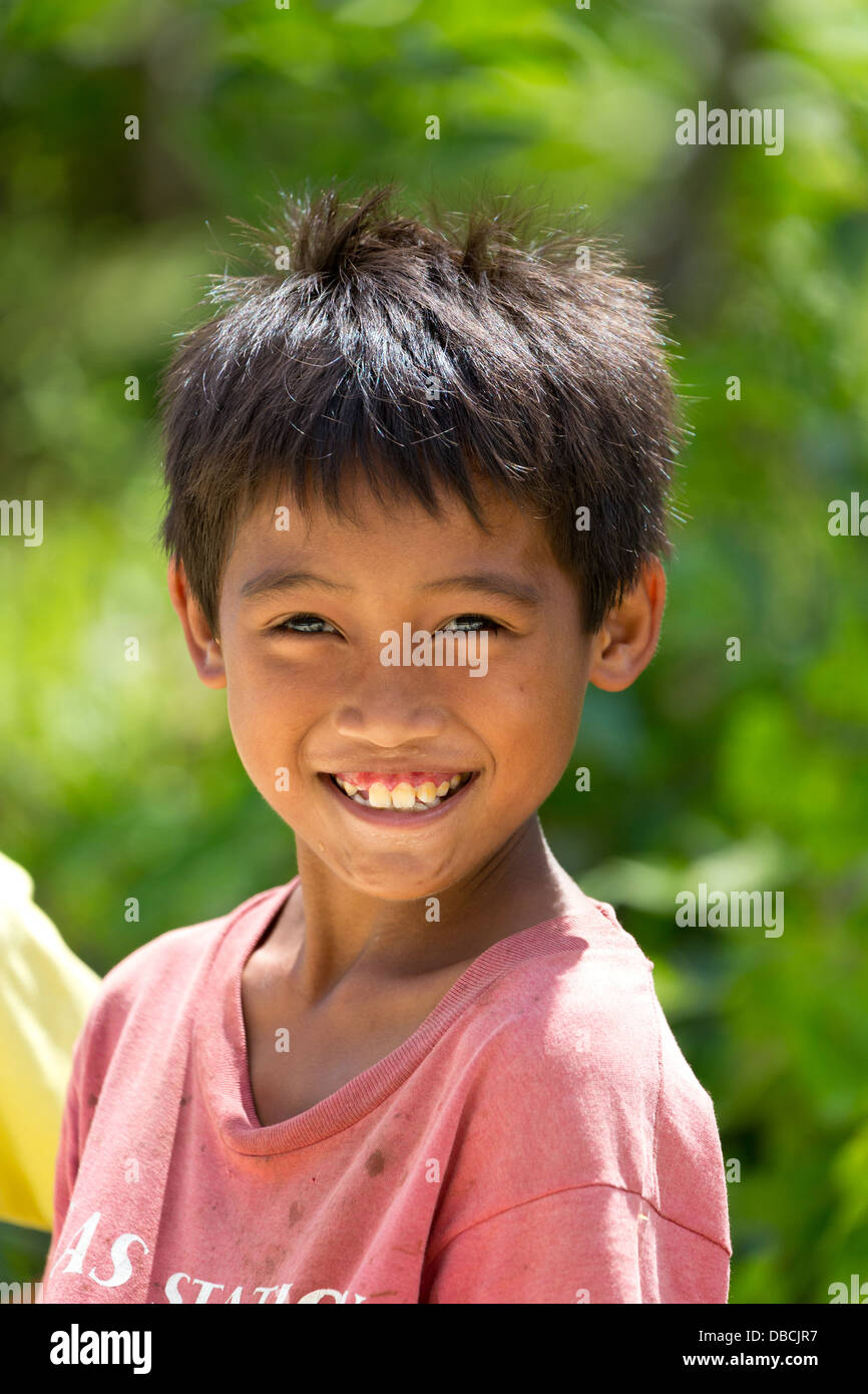 Little Boy on Bohol Island, Philippines Stock Photo - Alamy