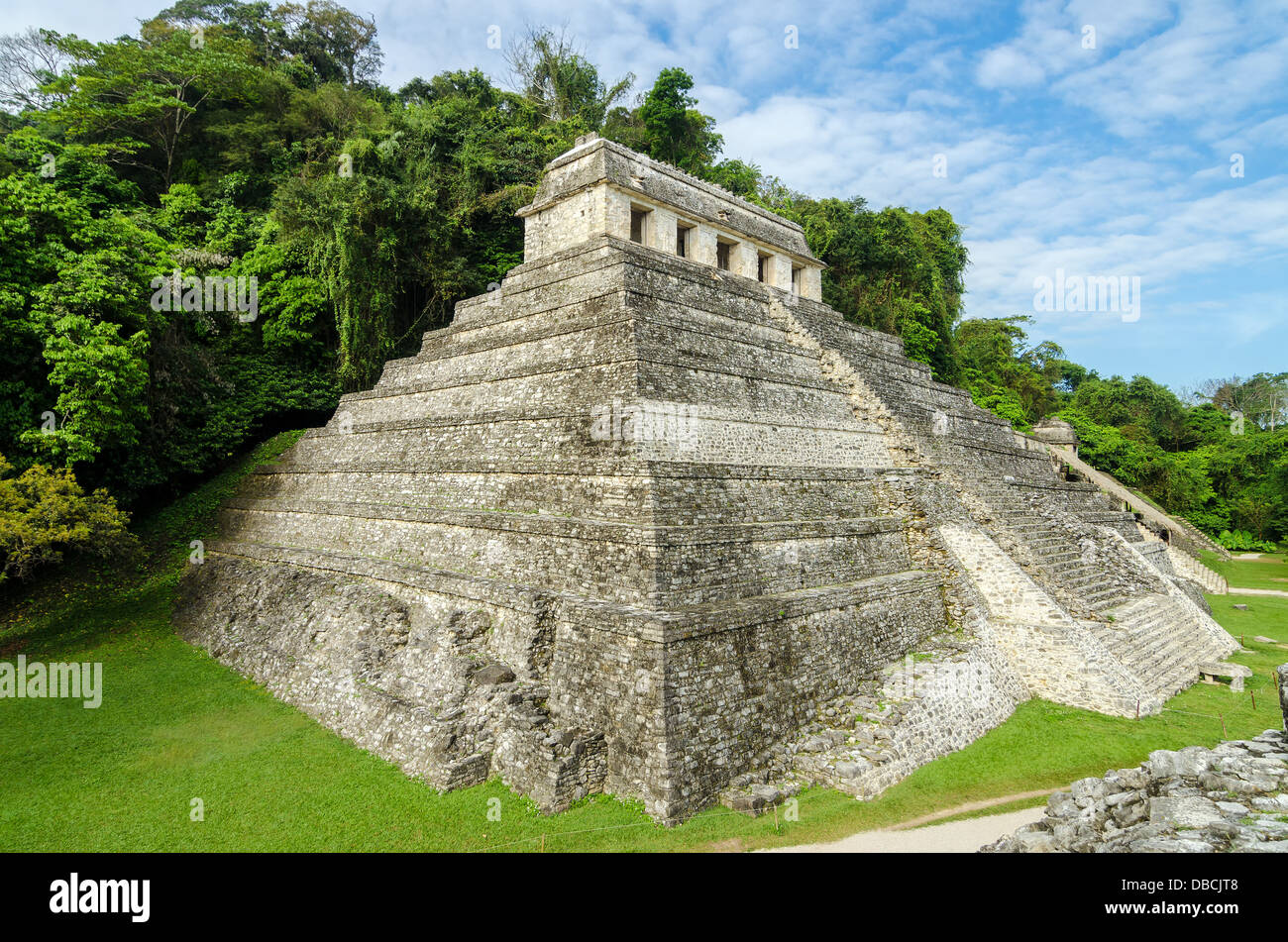 Temple of Inscriptions, the most important temple in the ancient Mayan ...