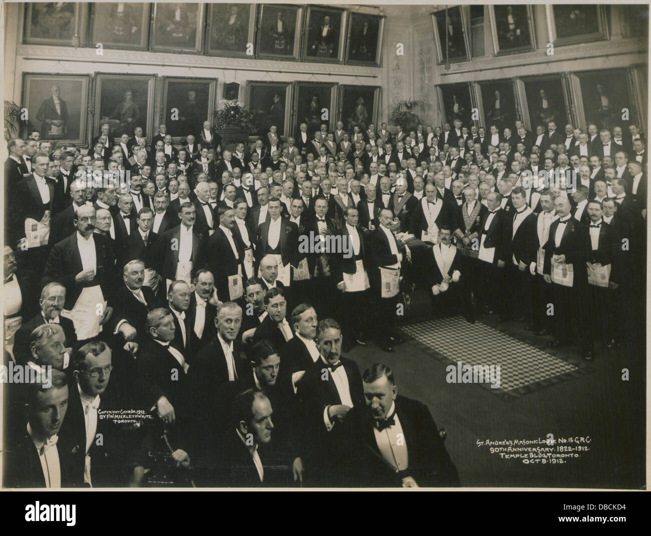 A historical image celebrating the 90th anniversary of St. Andrew's ...