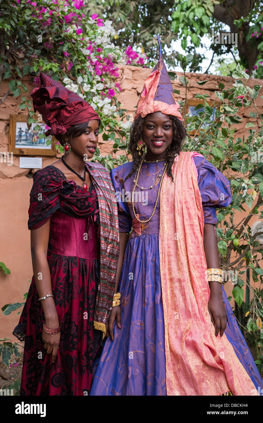Goree Residents Dressed as Signares, Senegalese wives of 18th-19th ...