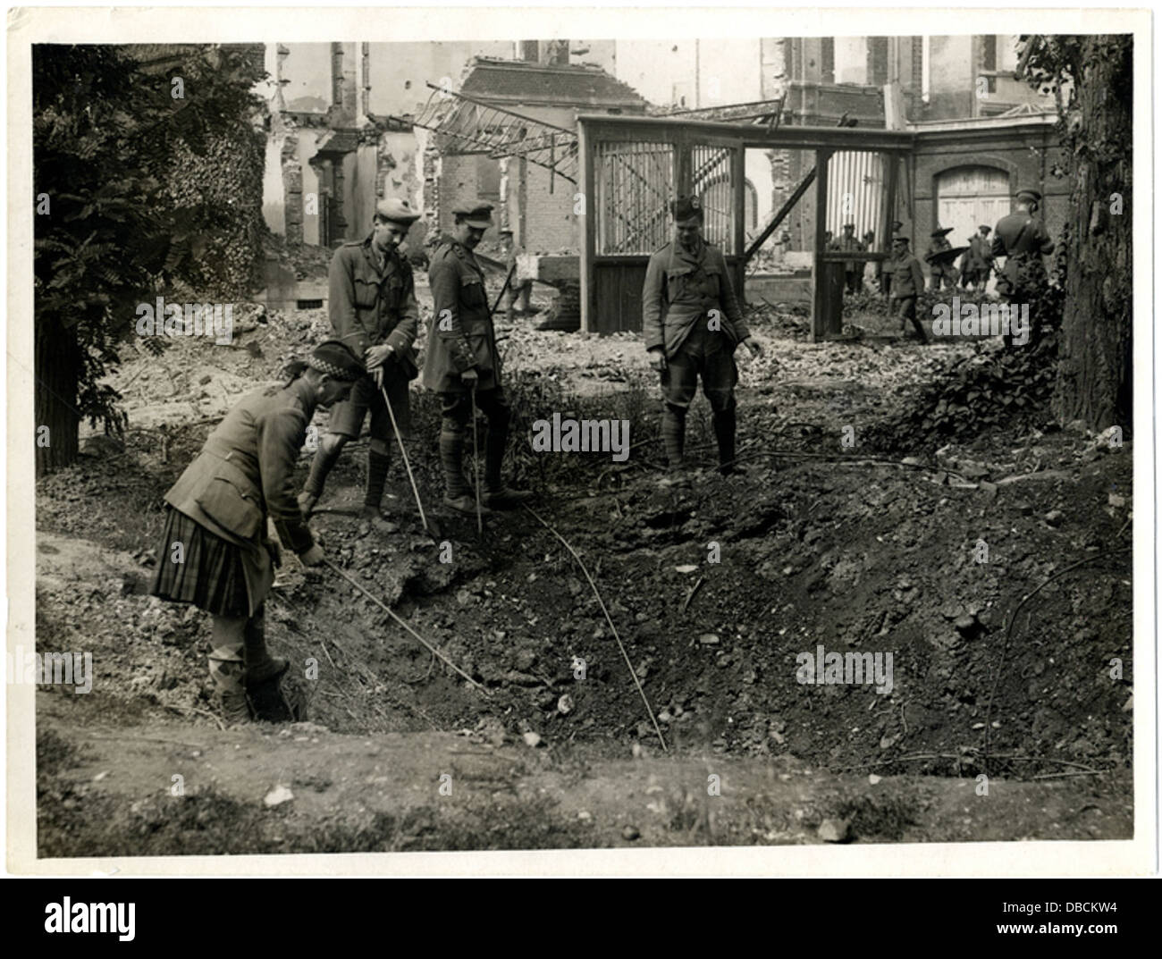 The effects of shell fire laventie hi-res stock photography and images ...