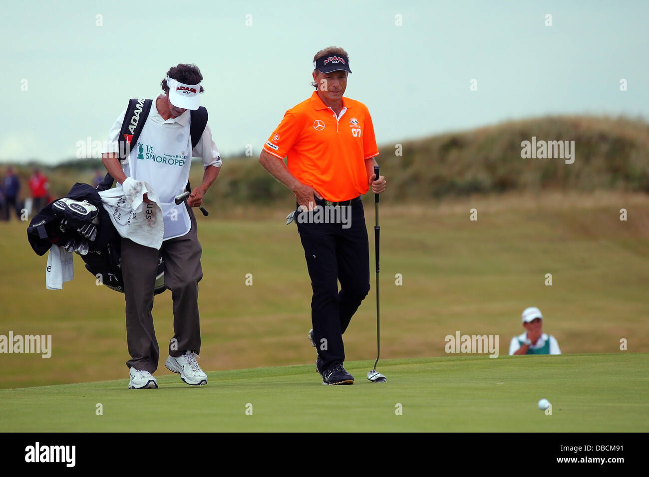 Southport, UK. 28th July, 2013. Bernhard Langer (GER) in action during ...
