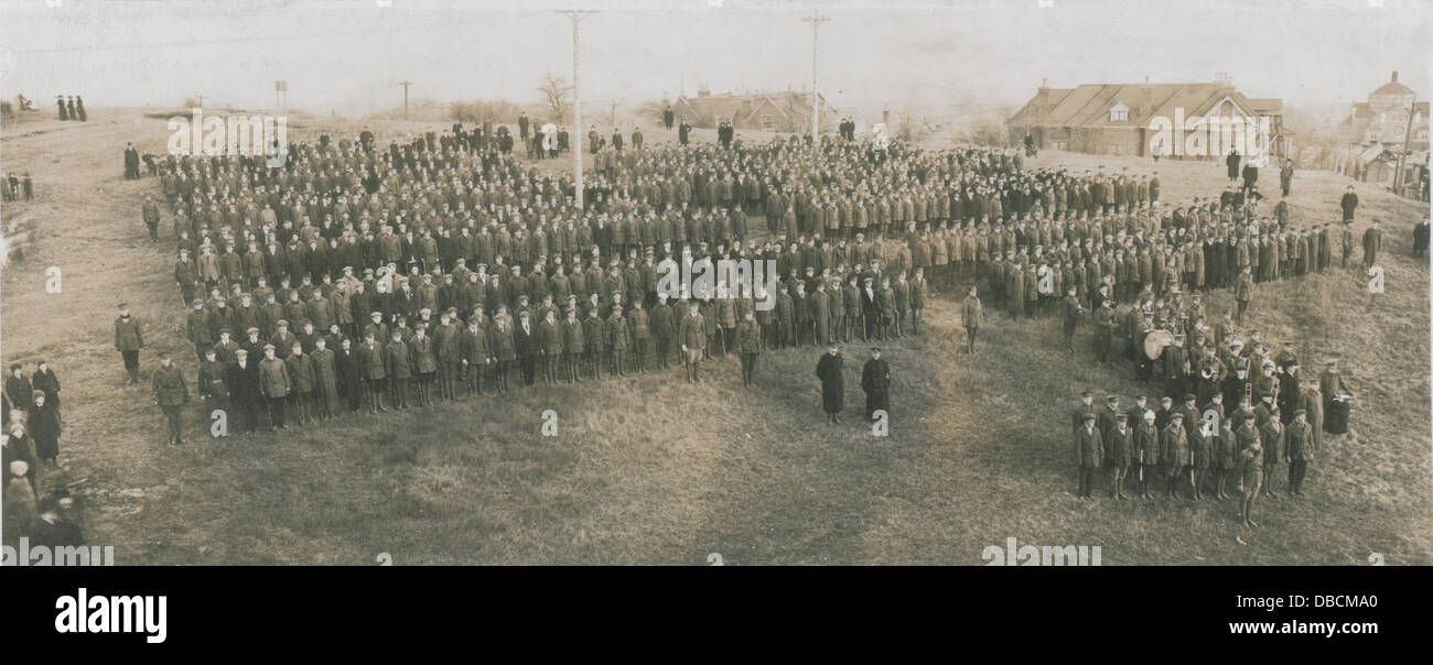 A photograph of The McGill Regiment, showcasing its military personnel ...