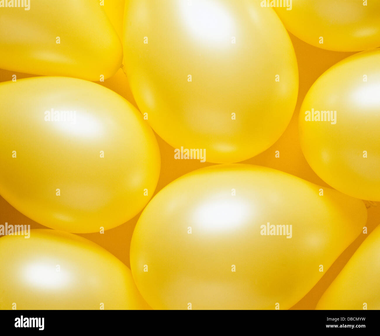 Close-up Of Yellow Balloons Background Stock Photo - Alamy