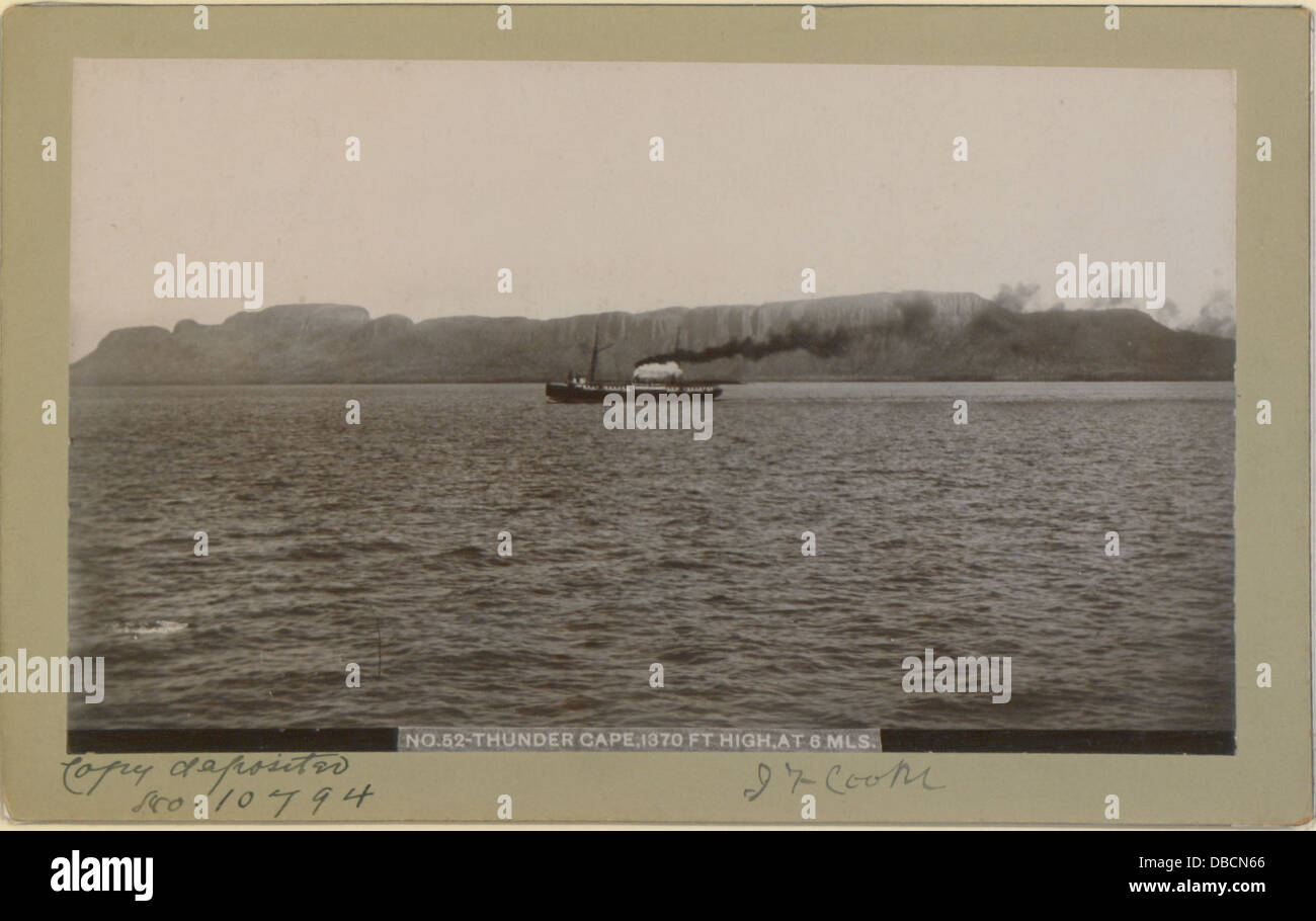 Thunder Cape, located 1370 feet high and six miles away, is a prominent ...