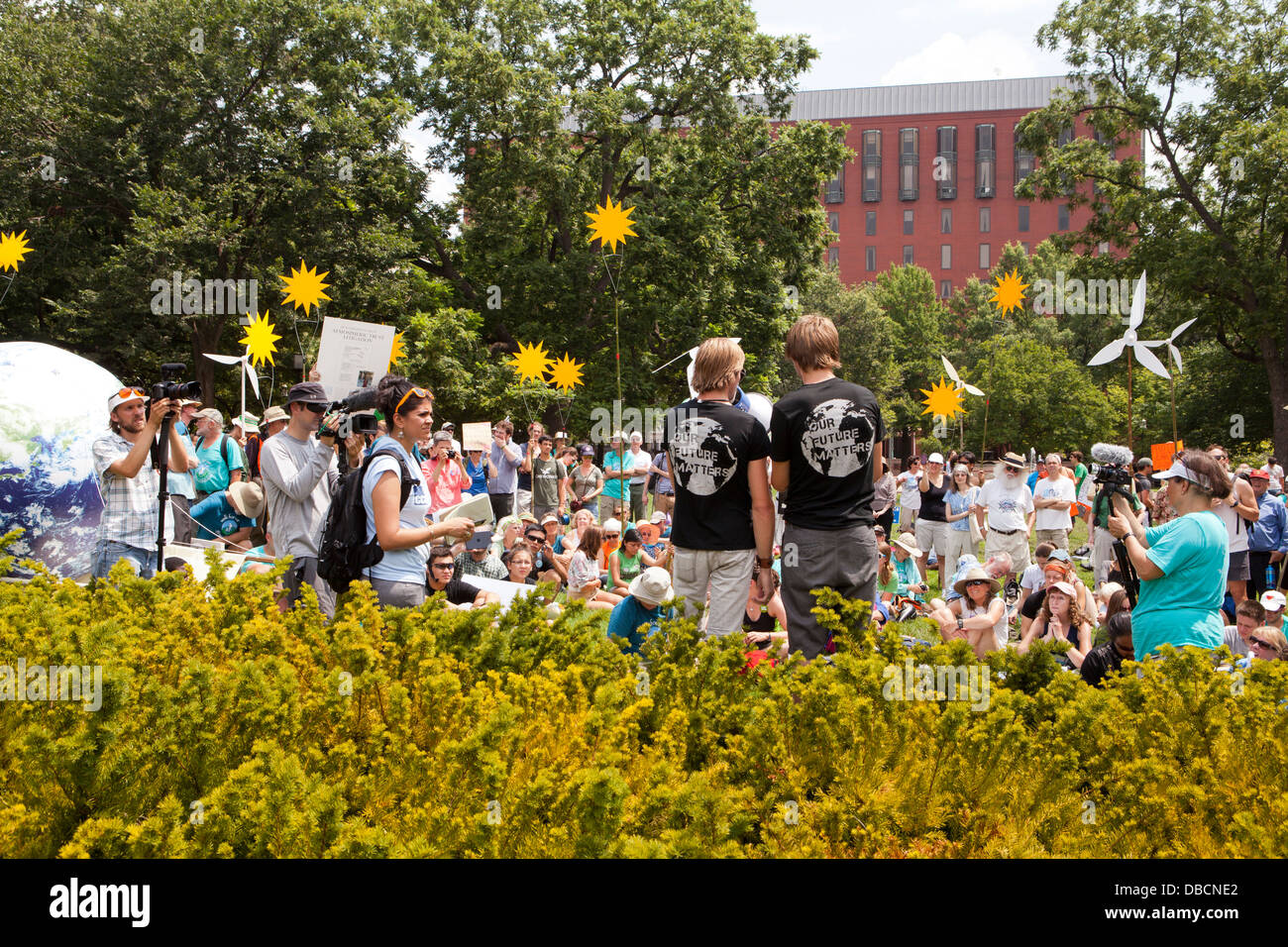 Climate rally - Washington, DC USA Stock Photo - Alamy