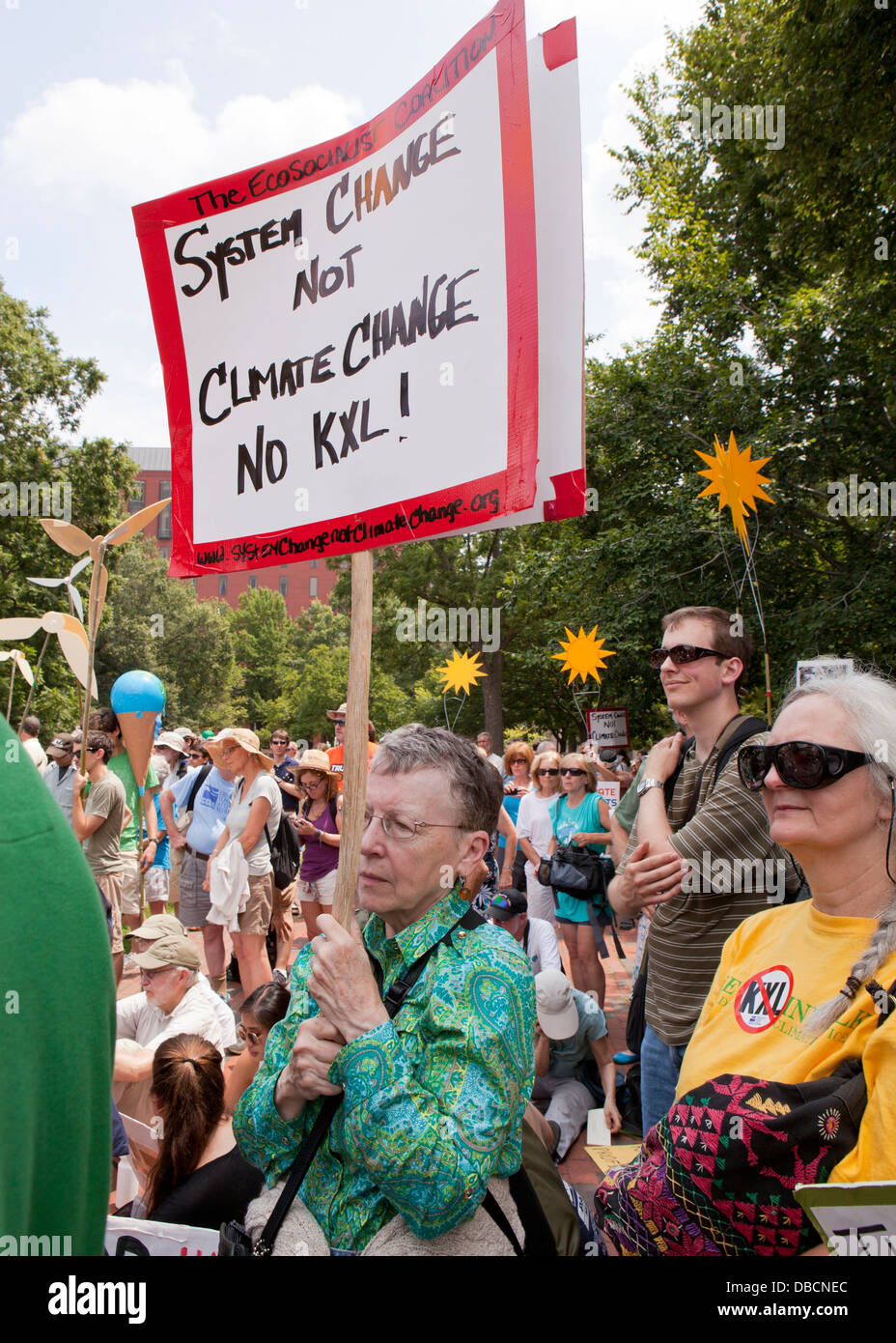 Climate rally - Washington, DC USA Stock Photo - Alamy