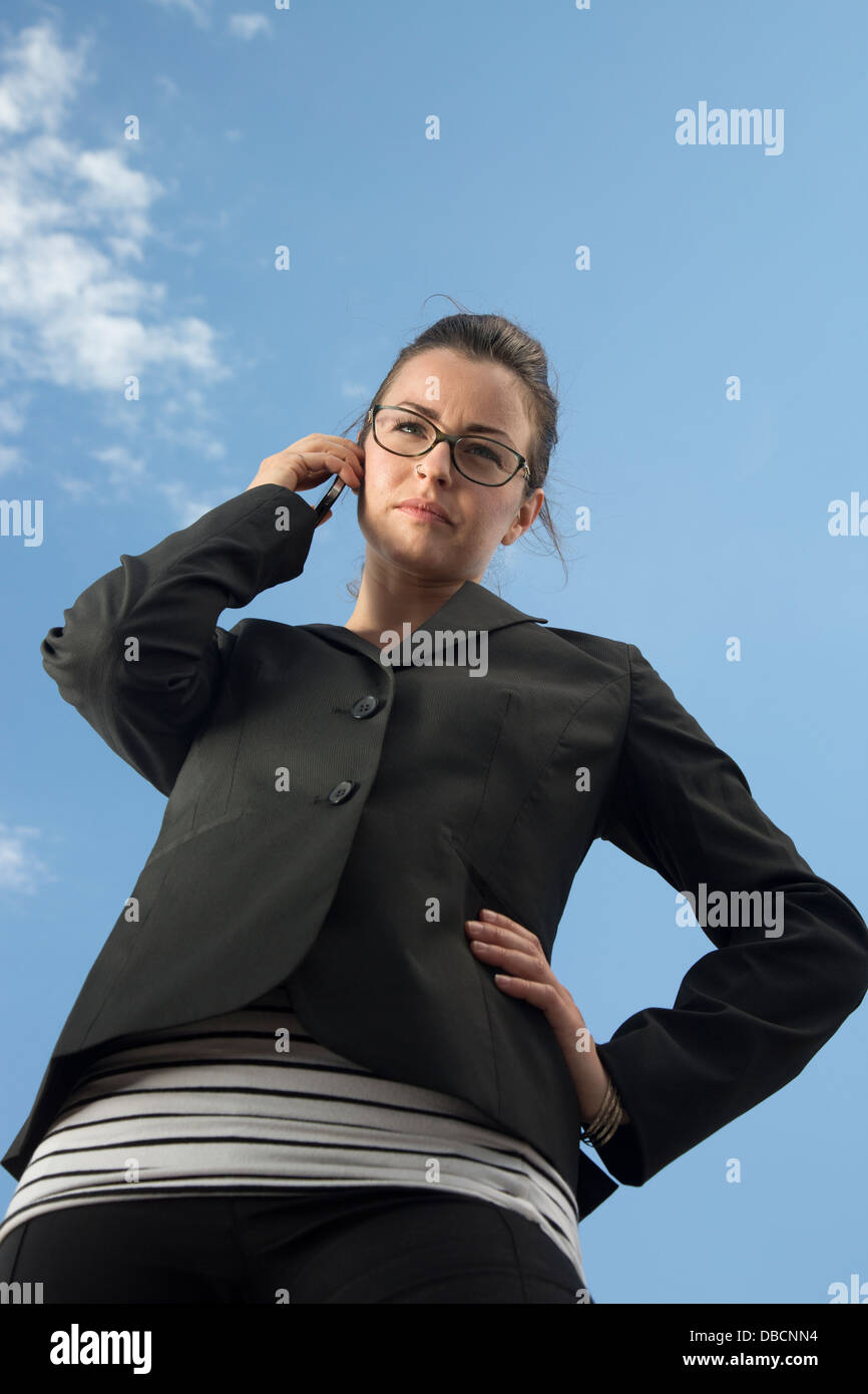 Woman discussing business mobile phone hi-res stock photography and ...