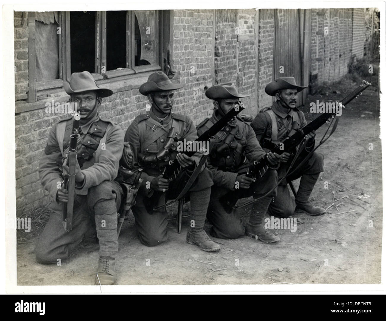 A photograph of typical Garhwal riflemen, part of the famous Garhwal ...
