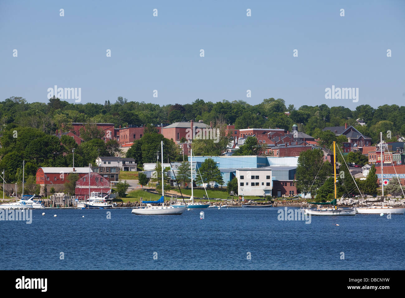 Belfast Bay and the Penobscot River are pictured in front of Belfast ...