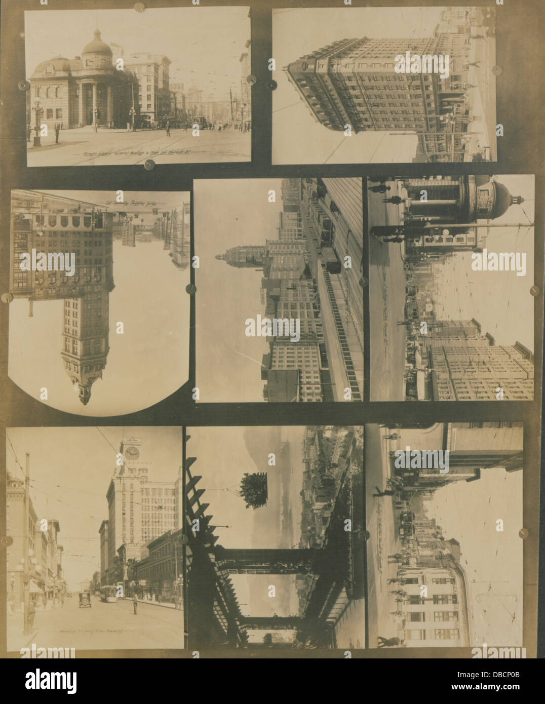 Showcasing early 20th century architecture and streetscape in the city ...