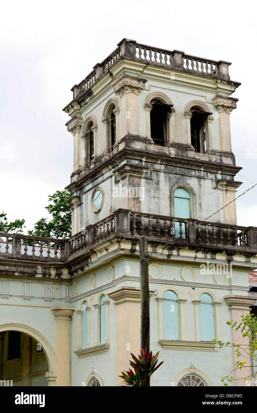 Clock Tower of a Church on Bohol Island, Philippines Stock Photo - Alamy