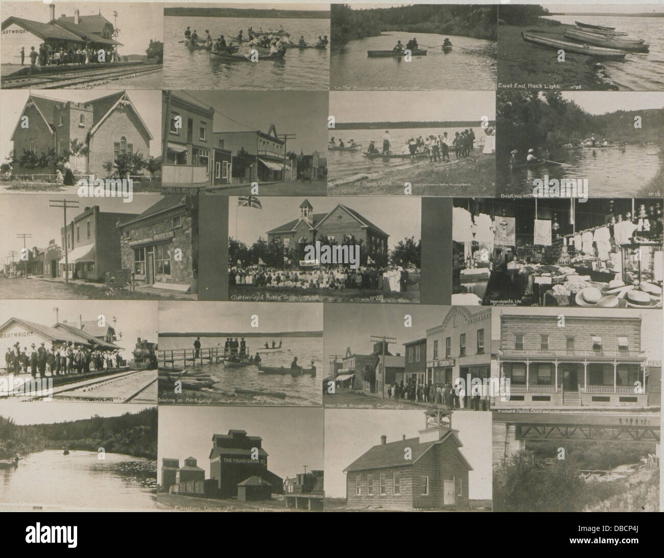 This image provides views of Cartwright, a small town in Manitoba ...