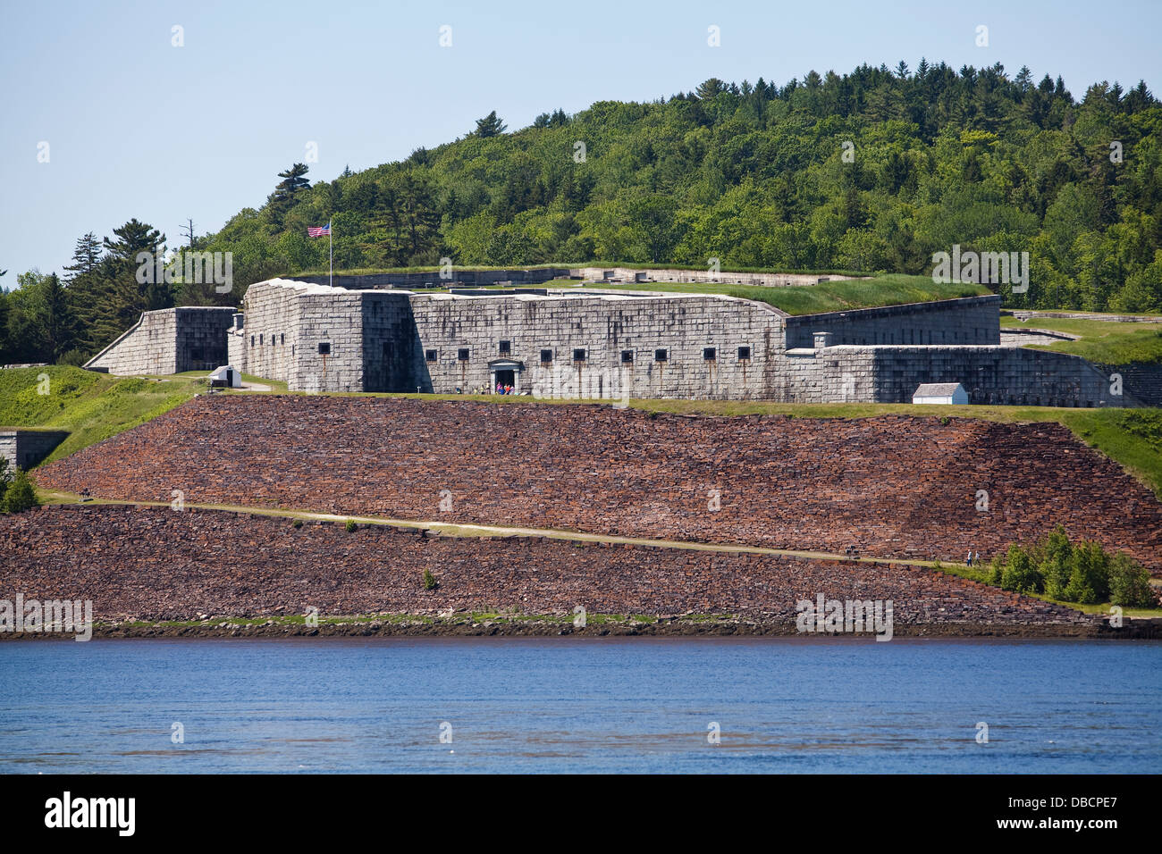 Fort Knox is pictured by Penobscot River in Prospect, Maine Stock Photo ...