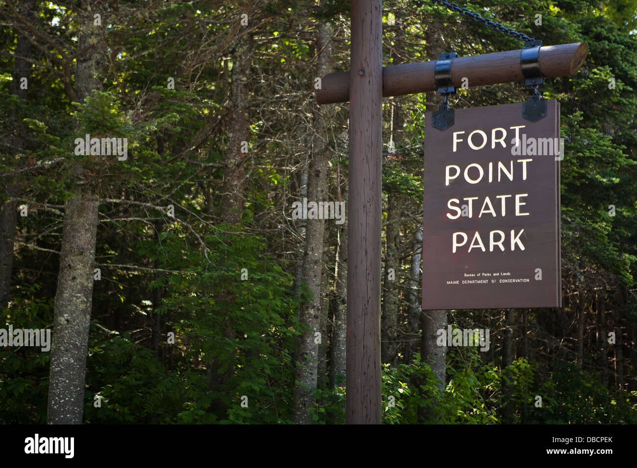 Fort Point State Park is pictured in, Maine Stock Photo - Alamy