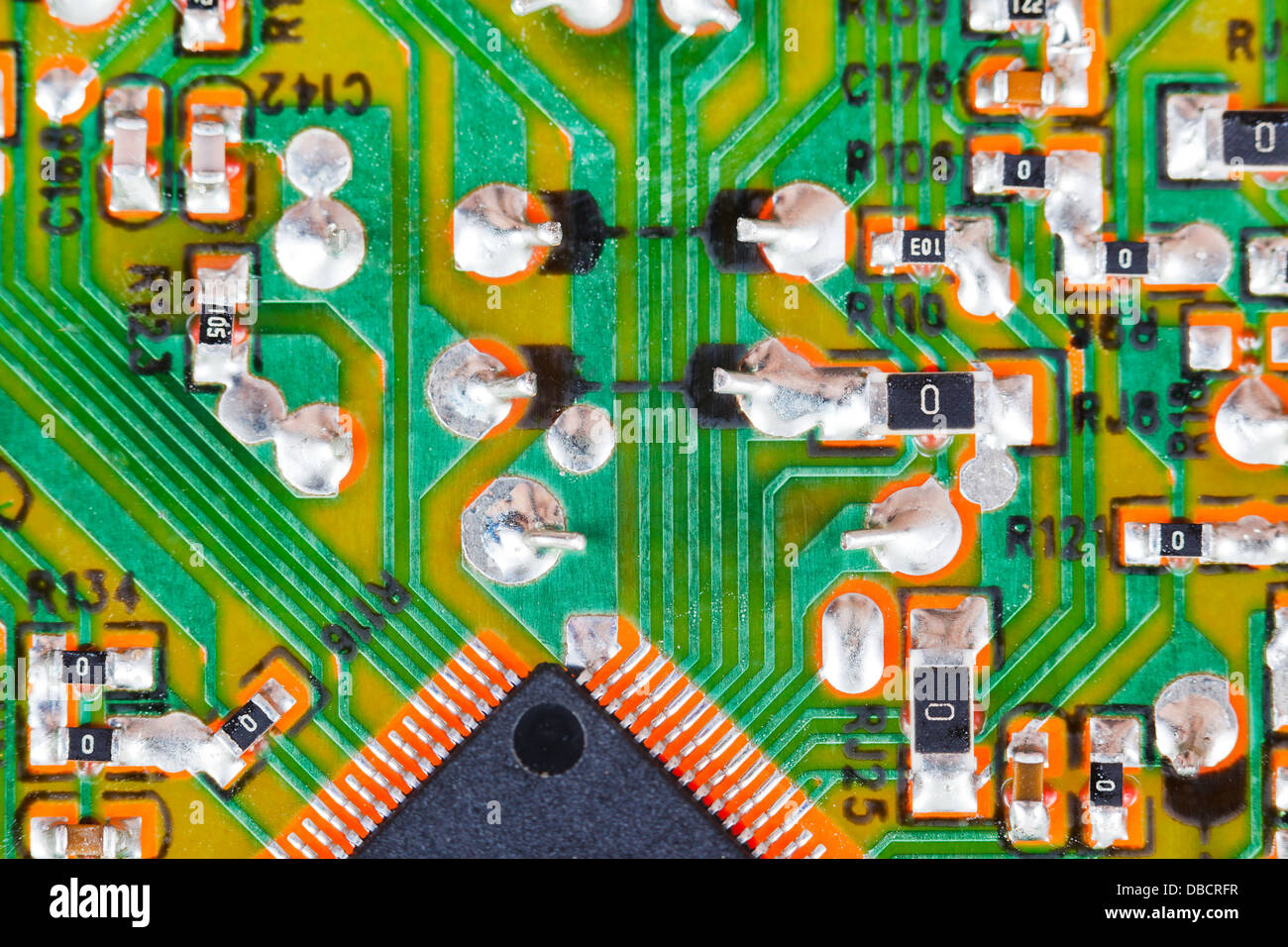 microprocessor circuit board background macro shot Stock Photo - Alamy