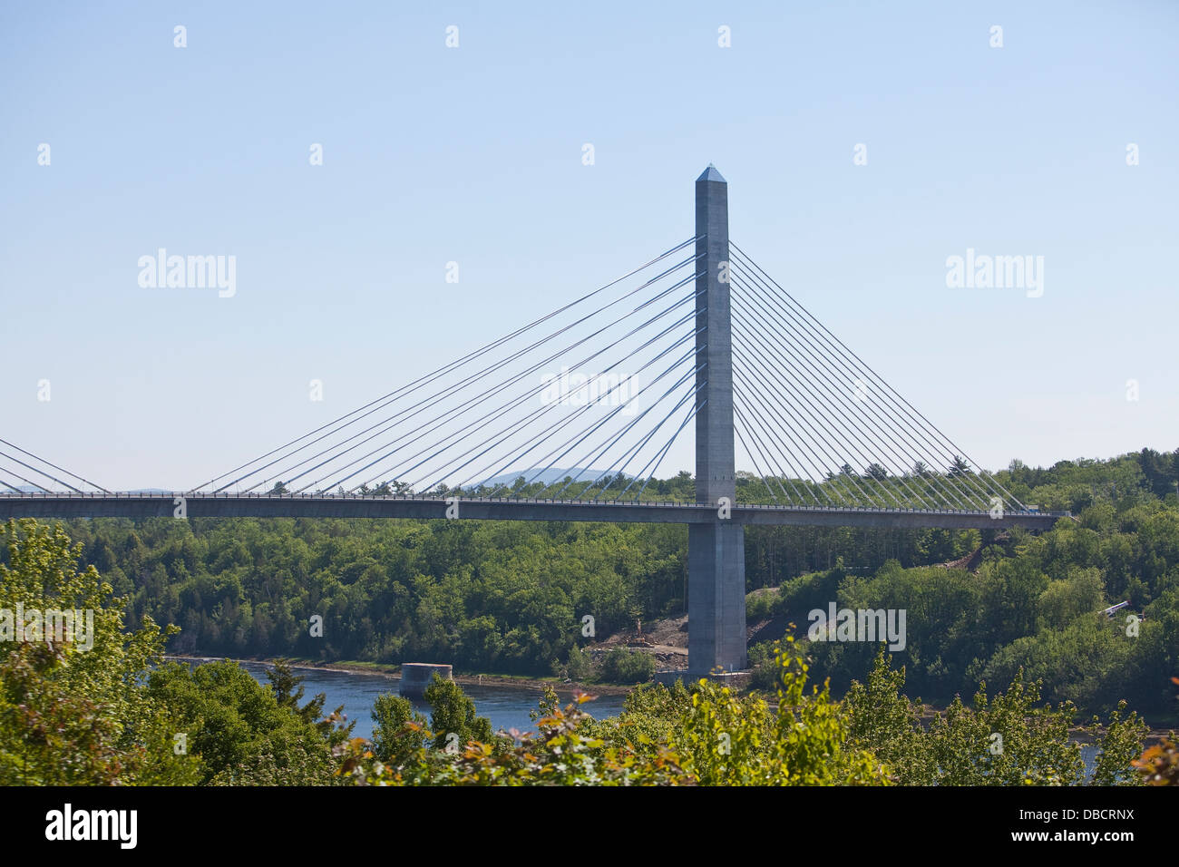 Penobscot Narrows Bridge is pictured over between Prospect and Verona ...