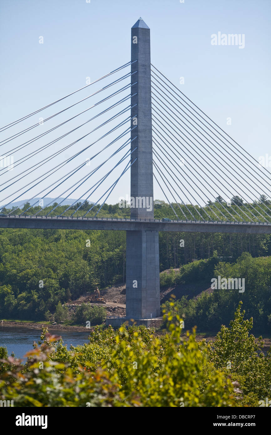 Penobscot Narrows Bridge is pictured over between Prospect and Verona ...