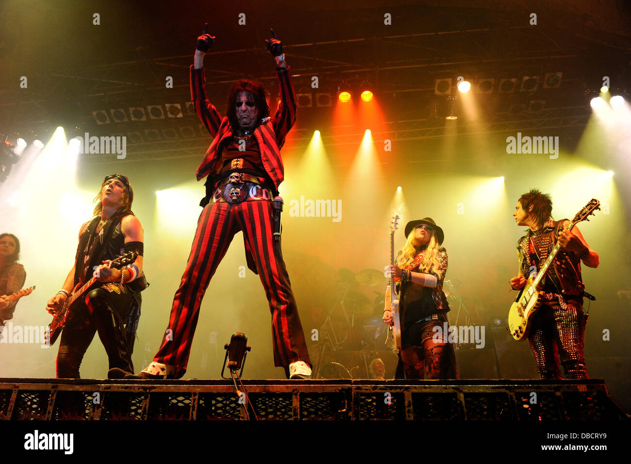 U.S. rock-singer Alice Cooper performs during his concert in Brno ...