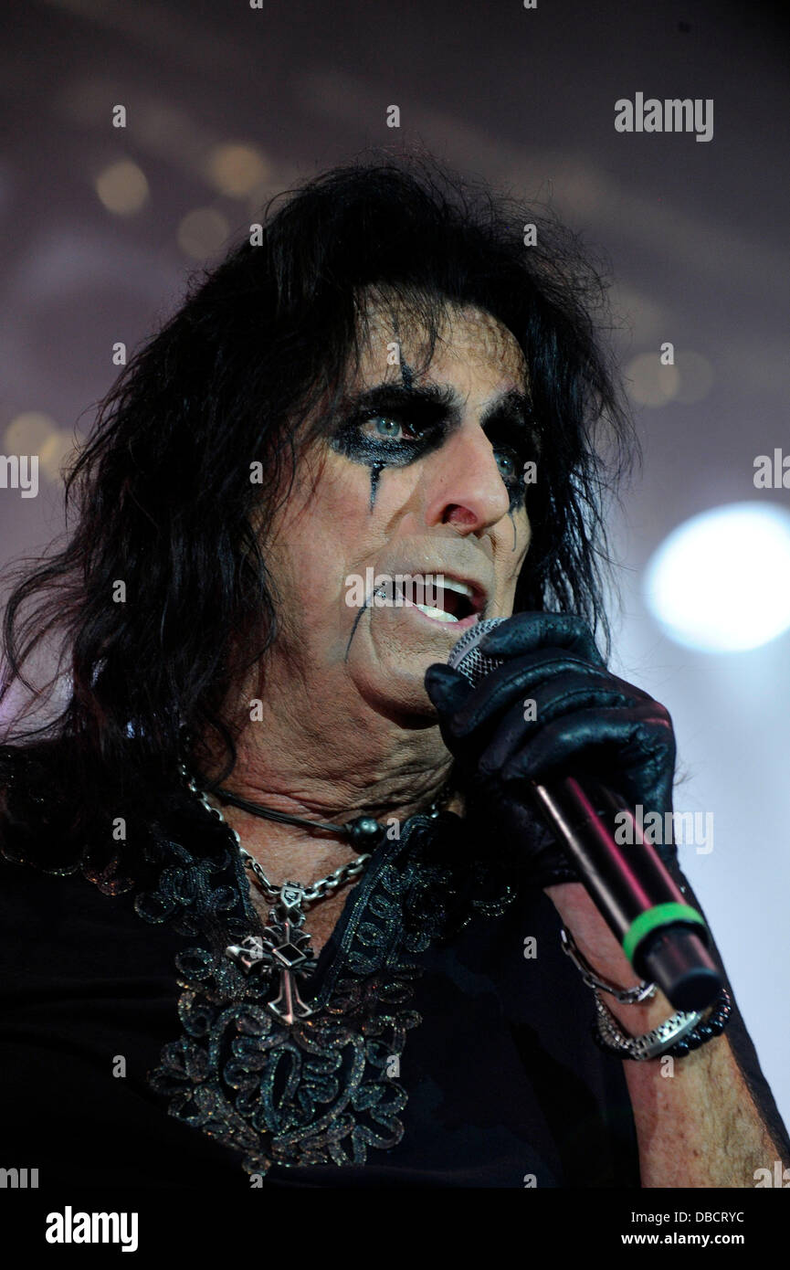 U.S. rock-singer Alice Cooper performs during his concert in Brno ...