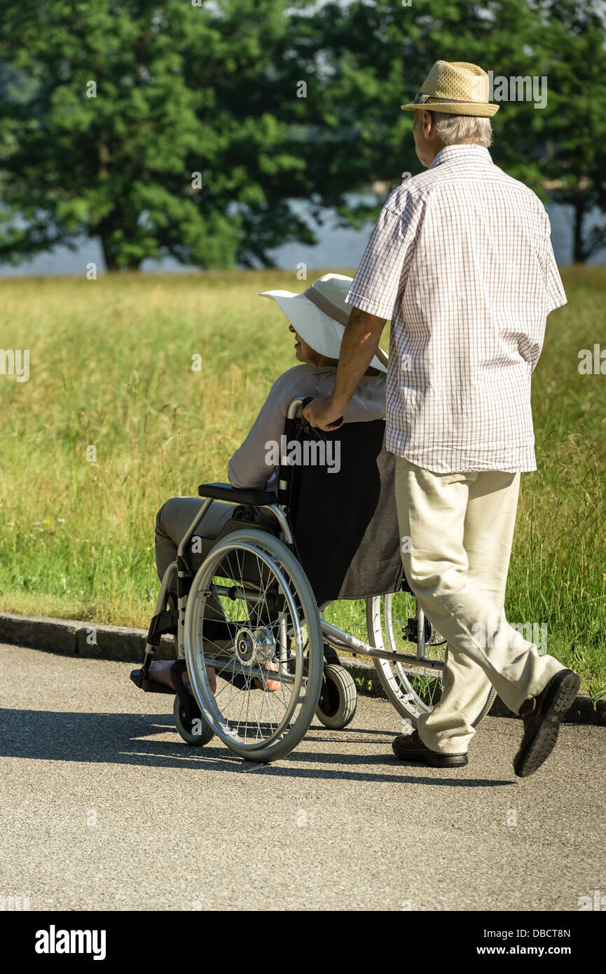 assistance,caucasian,couple,crippled,disabled,elderly,female ...