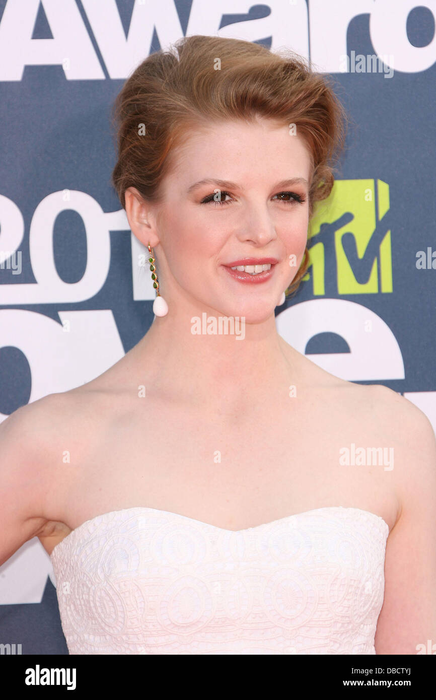 Ashley Bell 2011 MTV Movie Awards held at the Gibson Amphitheatre ...