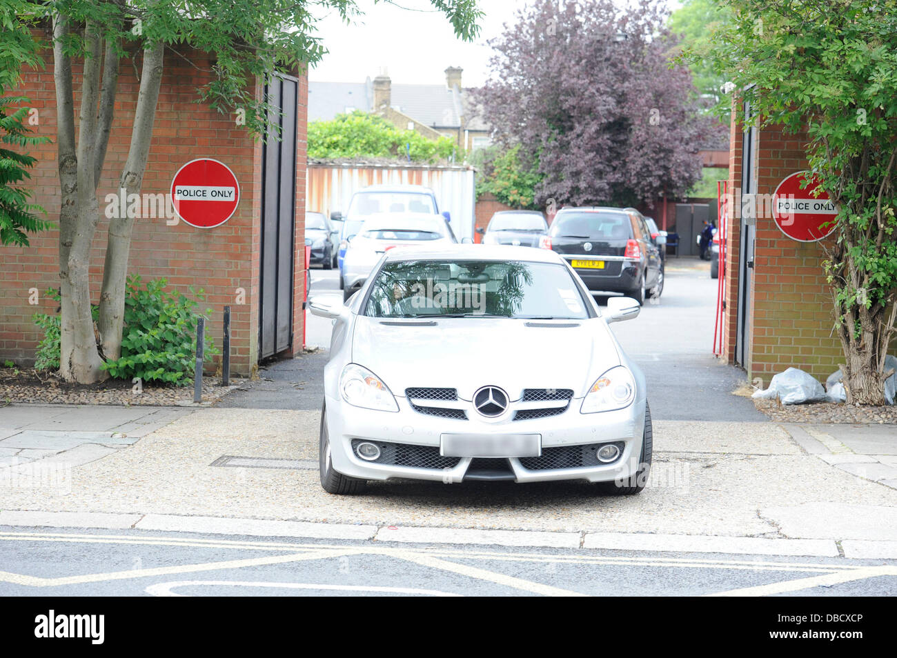 Imogen Thomas driving away in her Mercedes car London, England - 06.06. ...