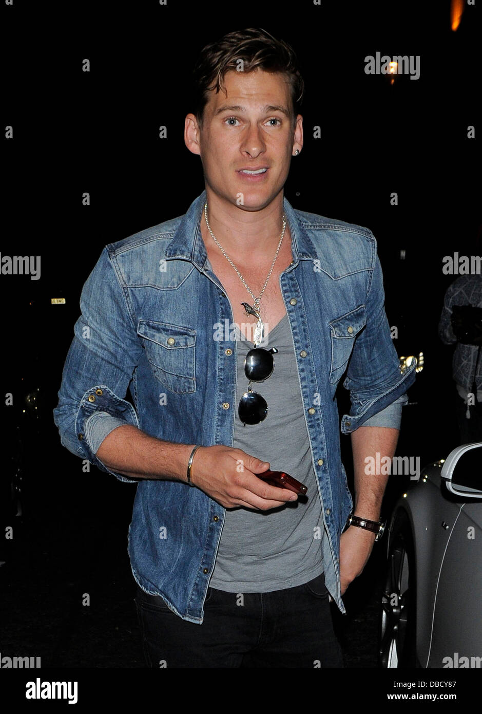 Lee Ryan from boyband Blue arriving at the 30th Anniversary for The ...