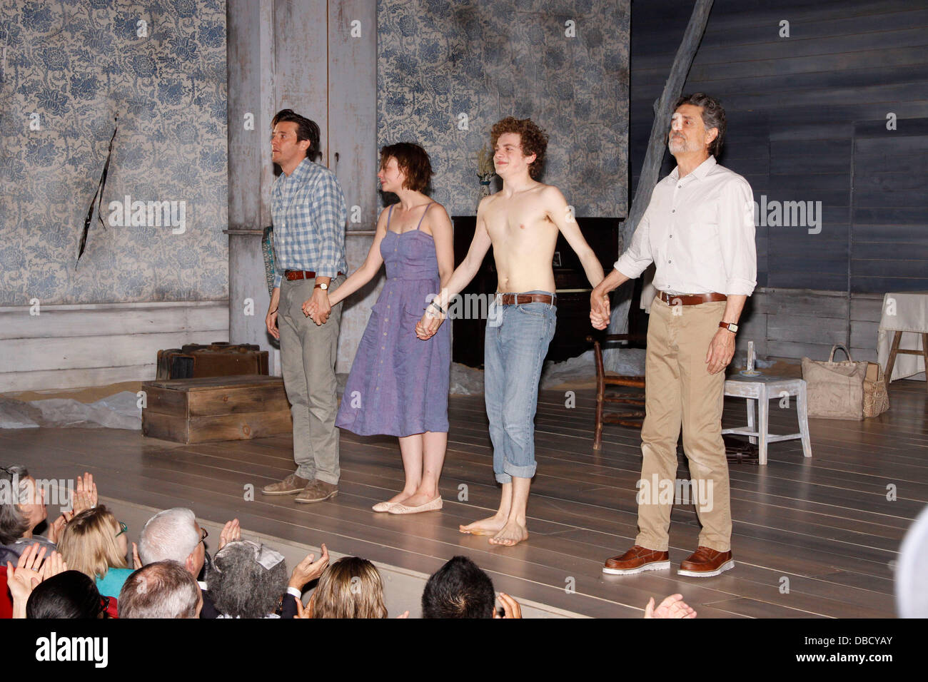 Jason Butler Harner, Carey Mulligan, Ben Rosenfield and Chris Sarandon ...