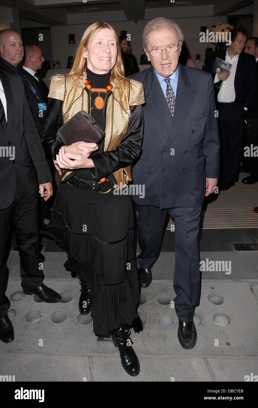 Sir David Frost and wife Lady Carina Frost, at the book launch of ...