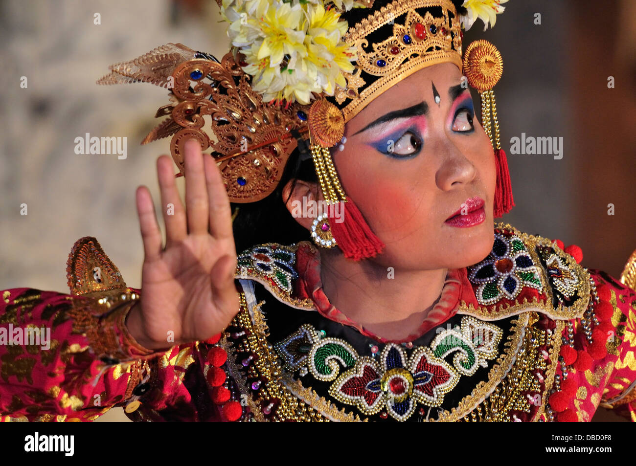 Legong Dance dancer, Ubud, Bali, Indonesia, Asia Stock Photo - Alamy